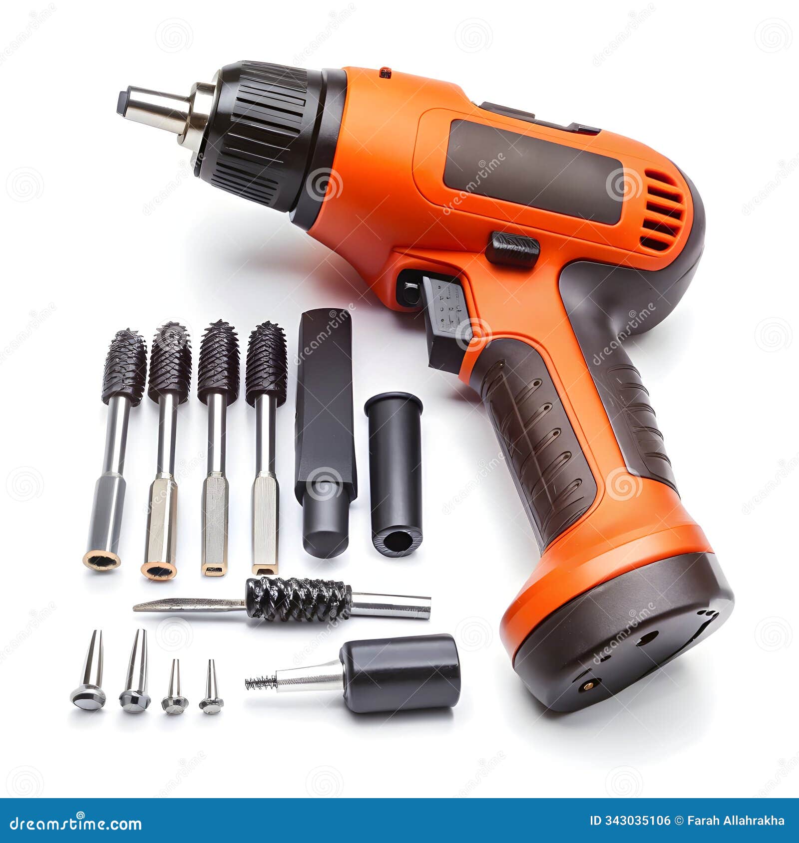 An Electric Screwdriver Featuring Customizable Attachments, Enhancing ...