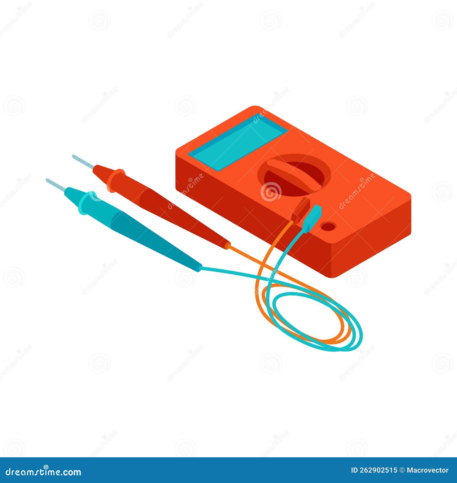 Electric Service Tester Composition Stock Illustration - Illustration ...