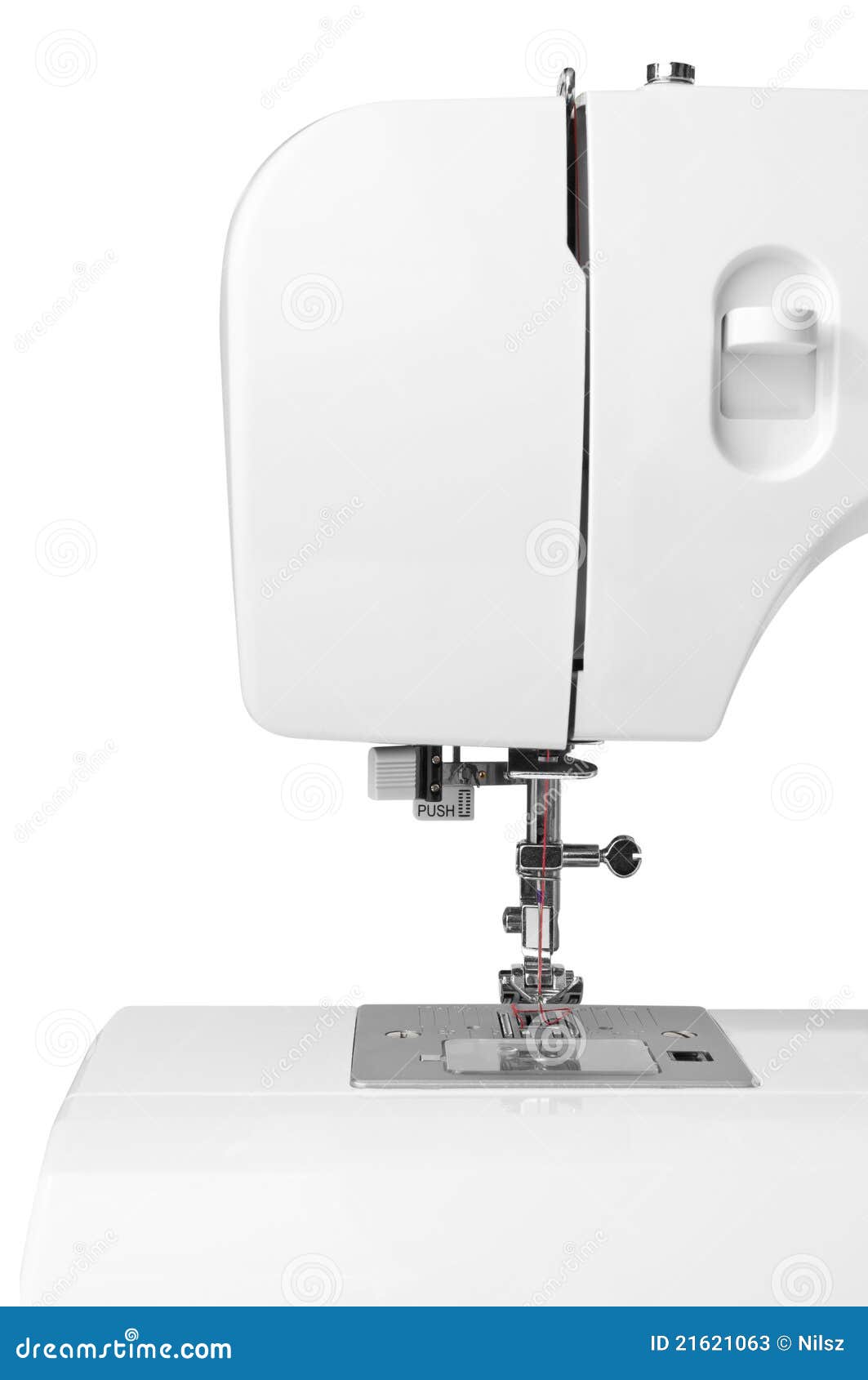 Electric sewing machine stock image. Image of household - 21621063