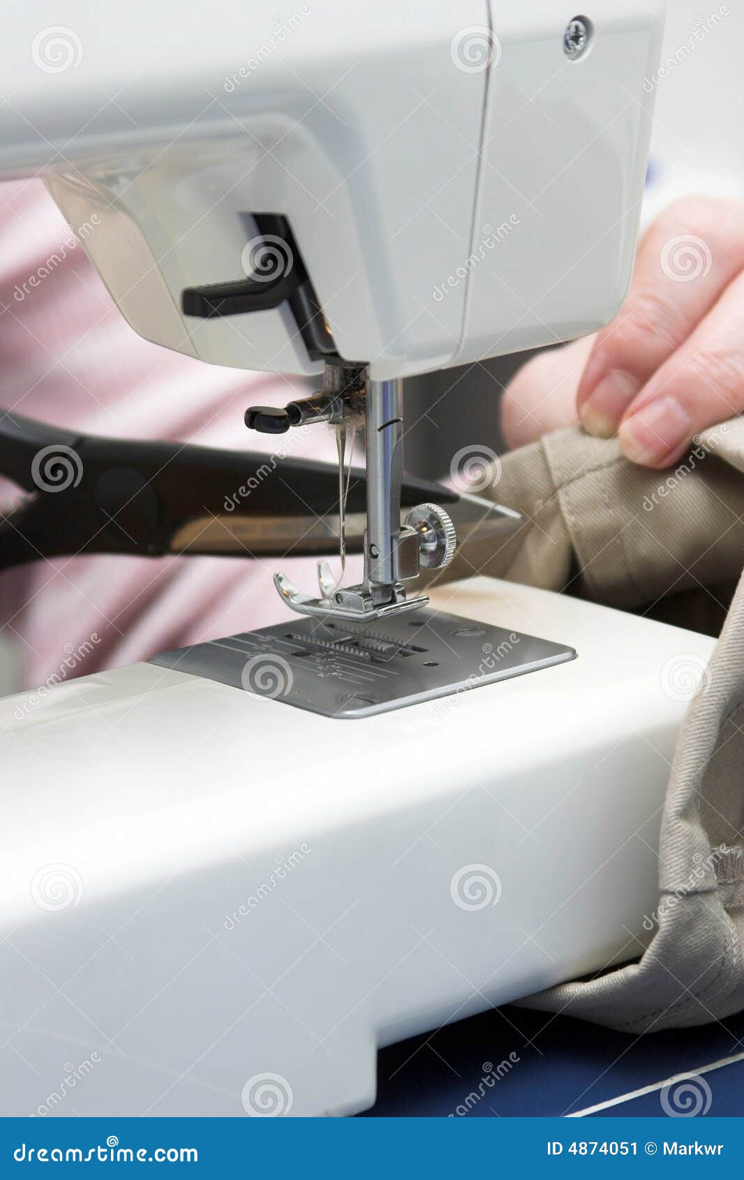 Electric Sewing Machine stock image. Image of stitches - 4874051