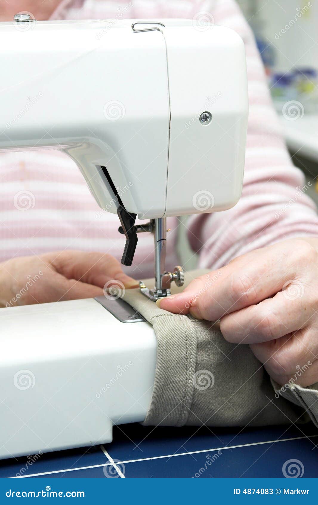 Electric Sewing Machine stock image. Image of material - 4874083