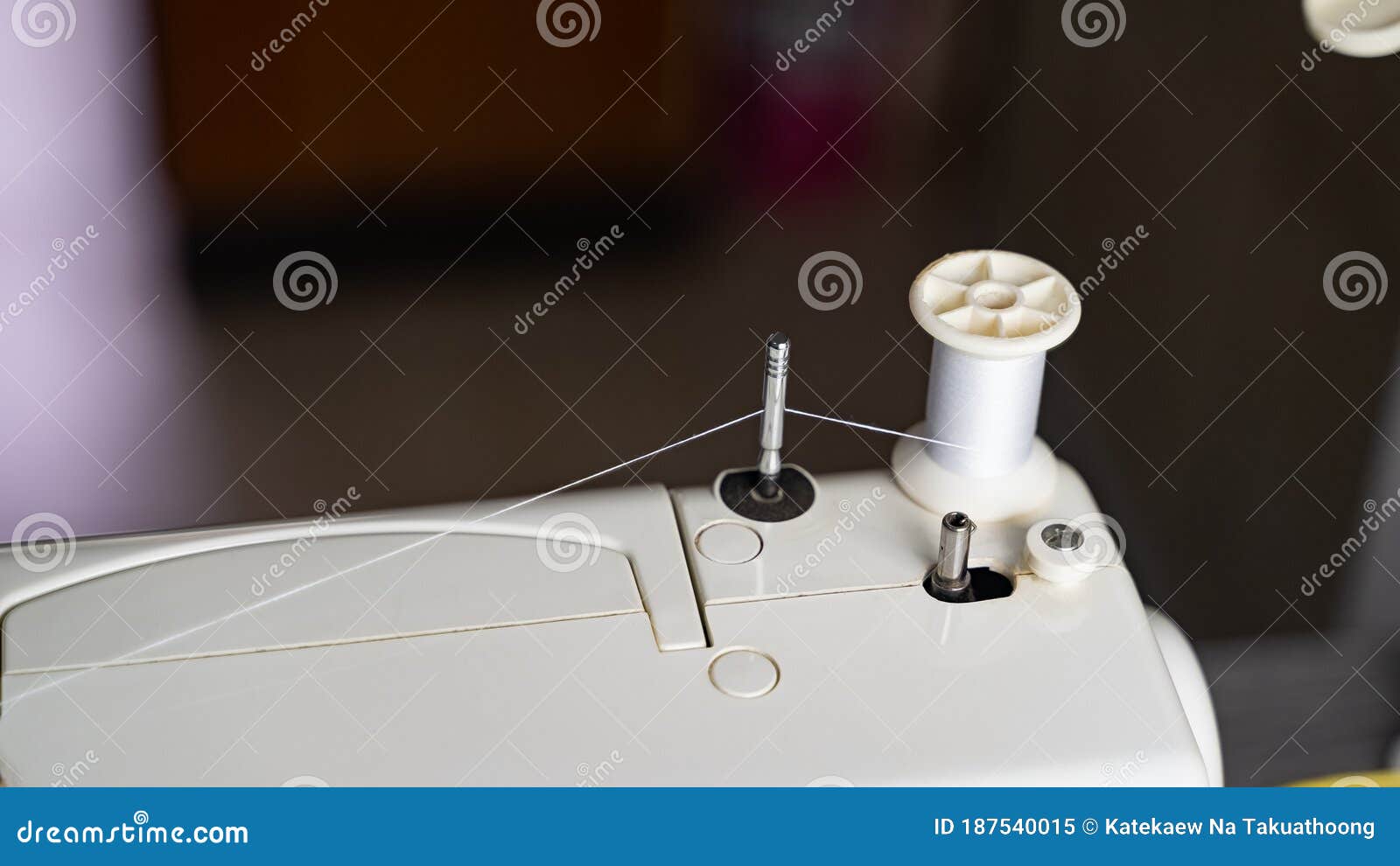Electric sewing machine stock image. Image of industry - 187540015