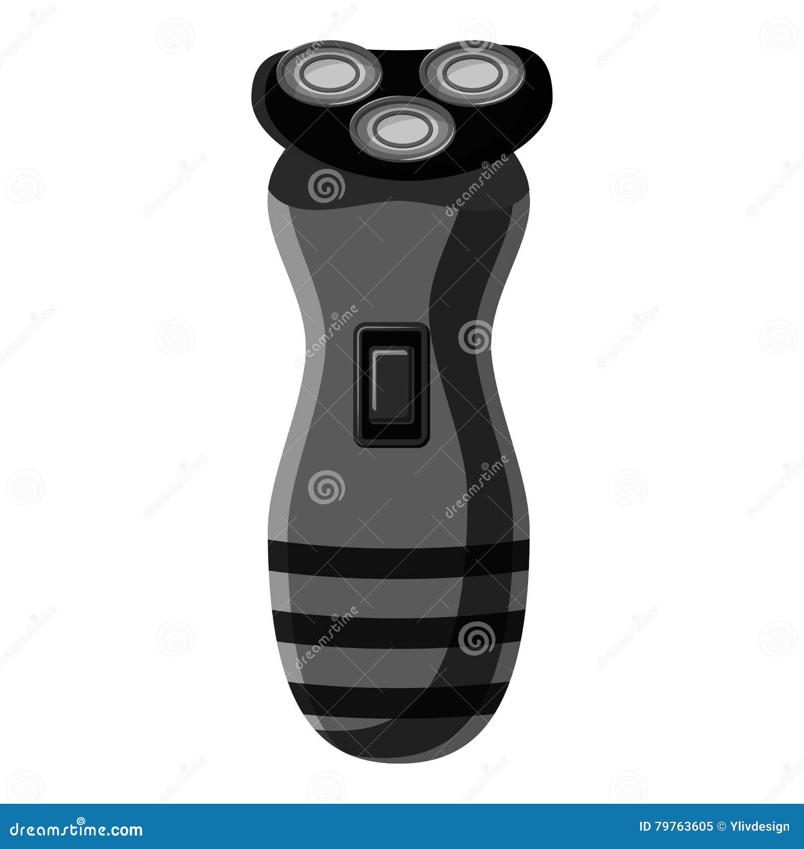 Electric Shaver Icon, Gray Monochrome Style Stock Vector - Illustration ...