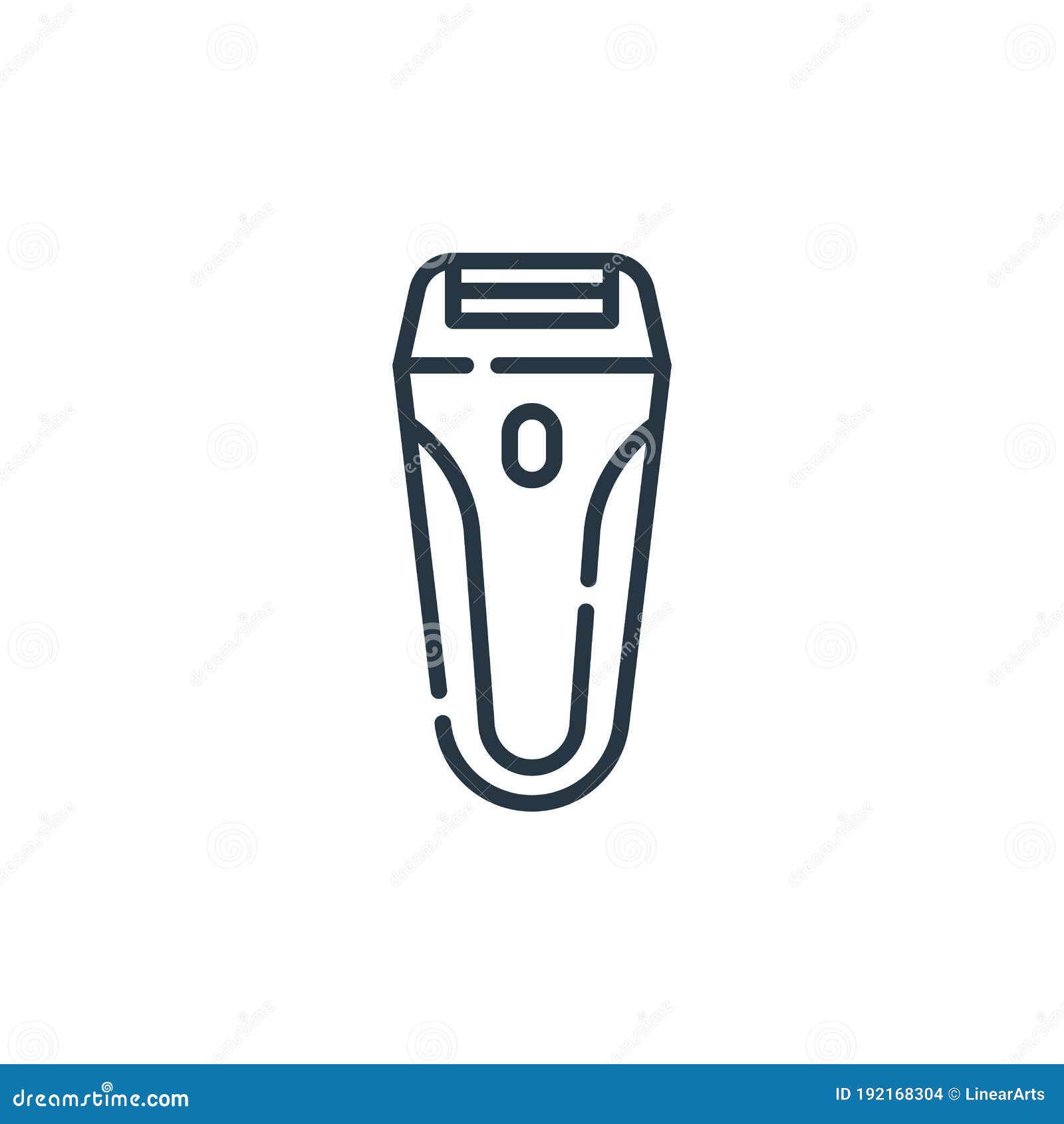 Electric Shaver Icon Vector from Hygiene Routine Concept. Thin Line ...
