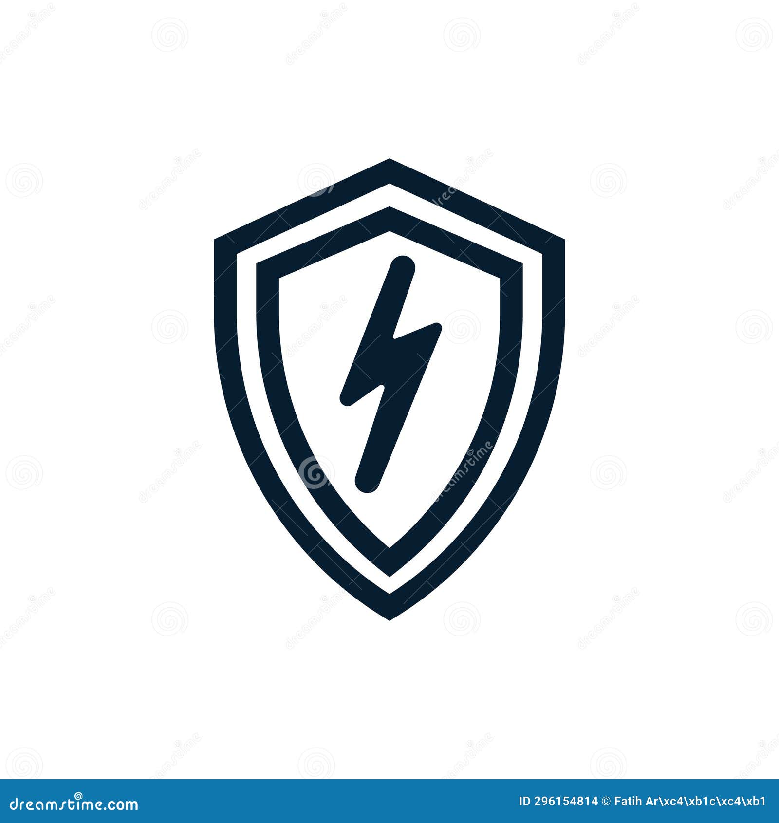 Electric Shield Logo. Bolt Sign with Shield. Vector Illustration Stock ...