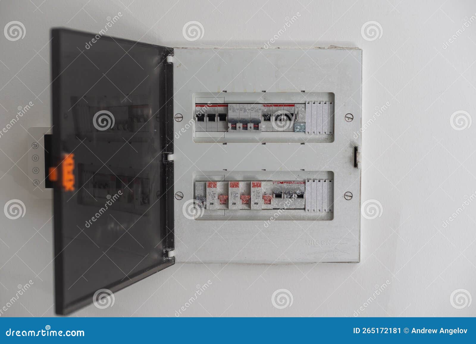 Electric Shield Panel Energy Distribution Stock Image - Image of fuse ...