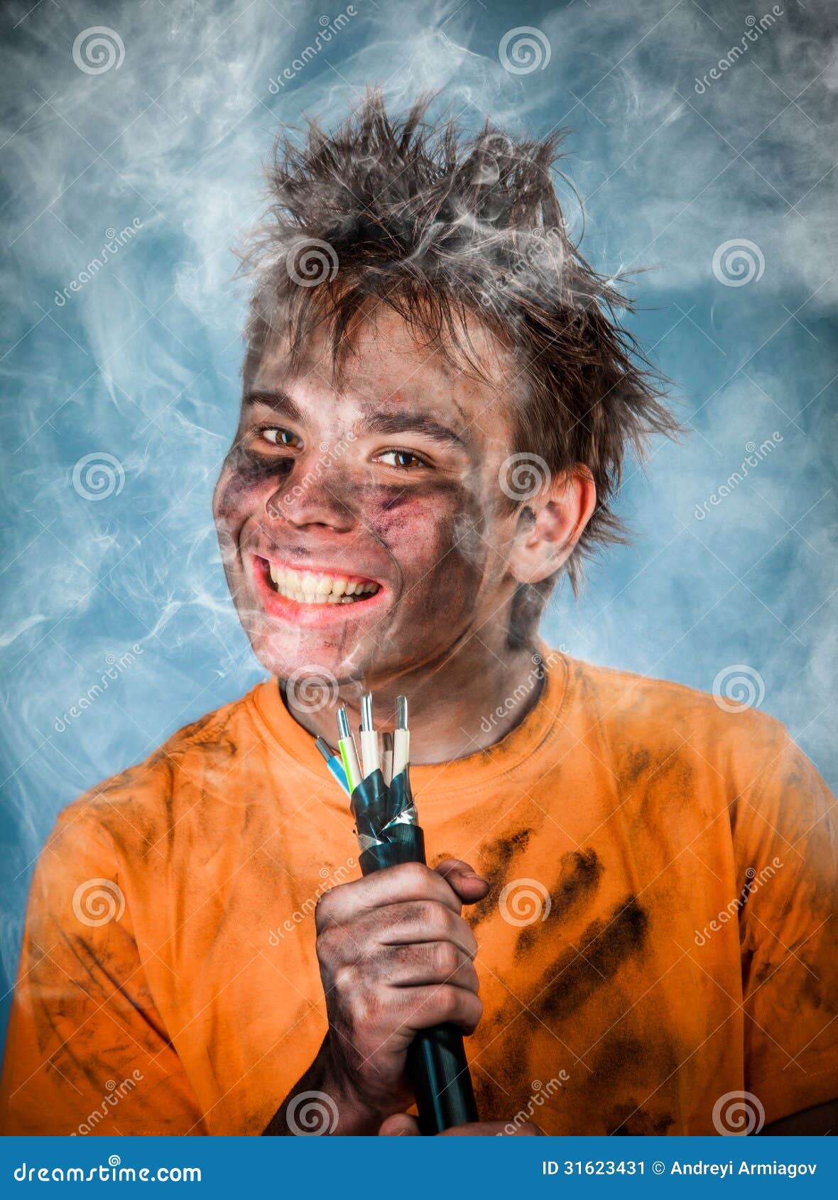Electric Shock stock image. Image of burnt, hand, funny - 31623431