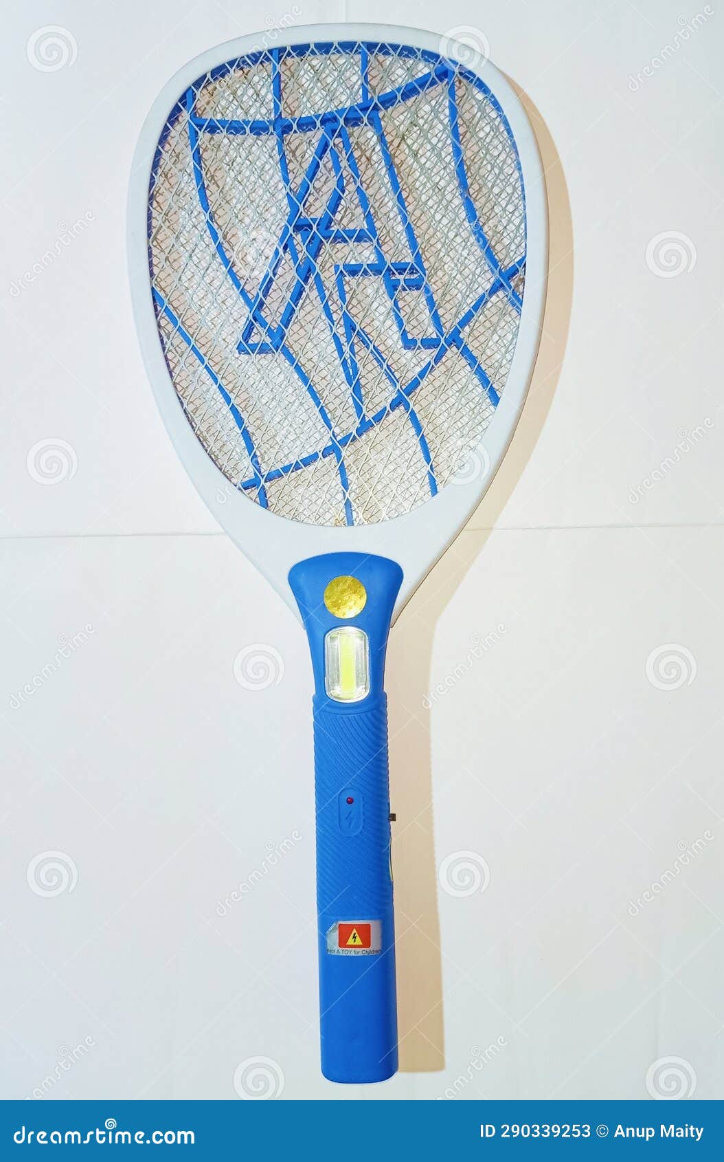 Electric Shock Mosquito Racket White Background Stock Image - Image of ...