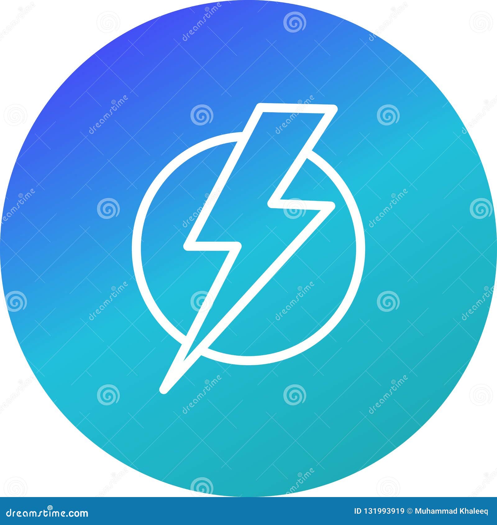 Electric Shock Vector Icon stock illustration. Illustration of electric ...