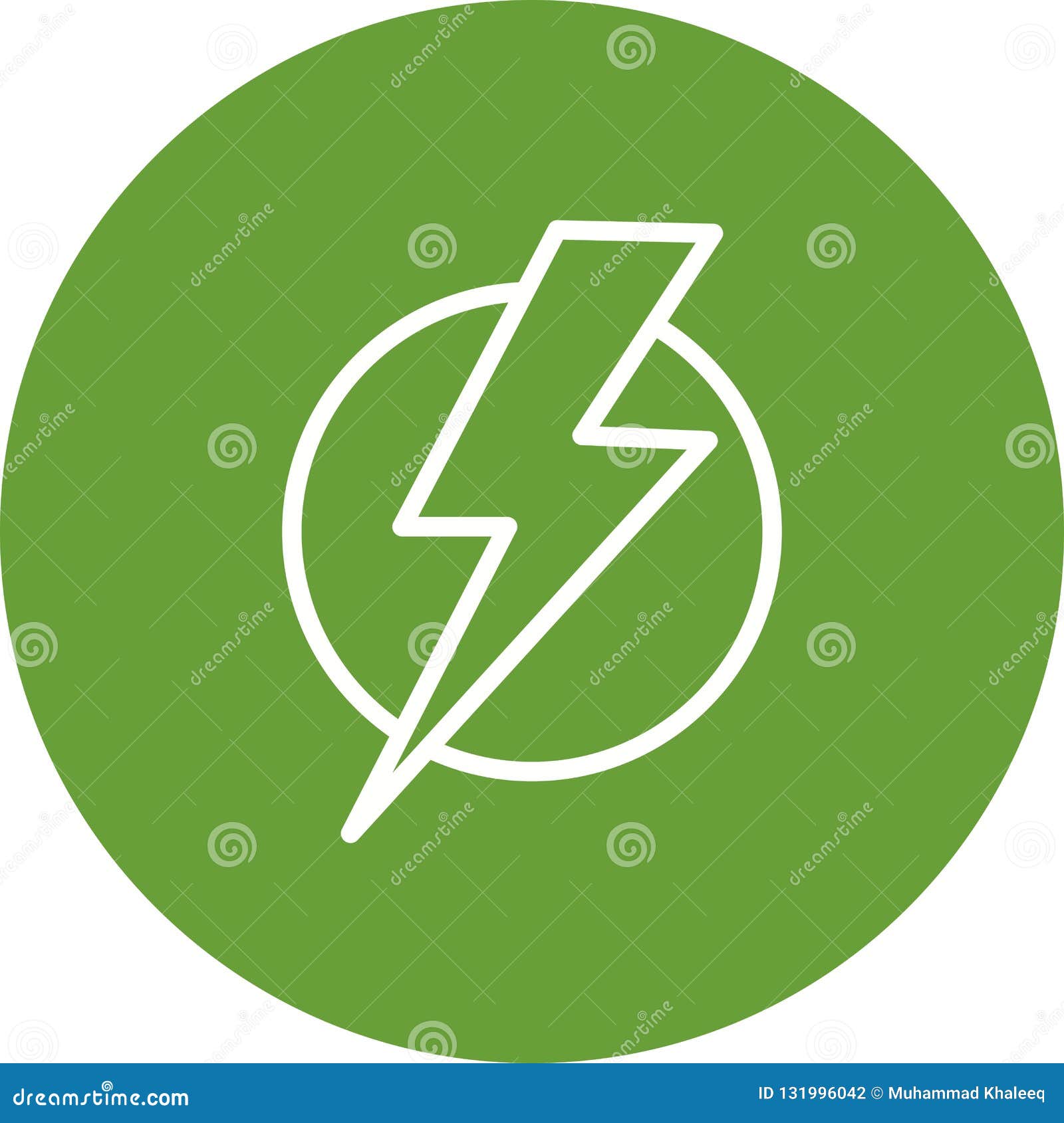 Electric Shock Vector Icon stock illustration. Illustration of symbol ...