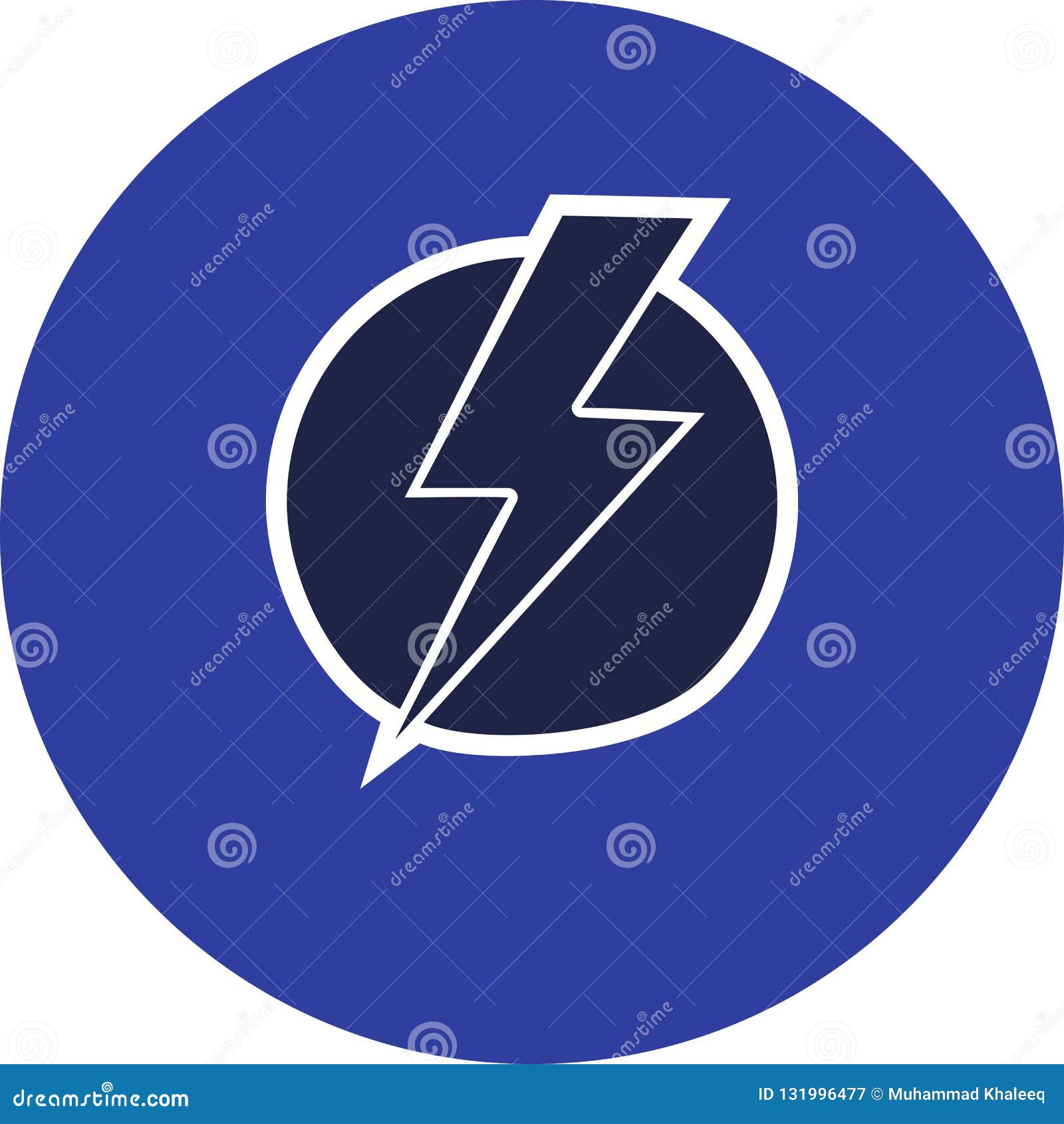 Electric Shock Vector Icon stock illustration. Illustration of vector ...