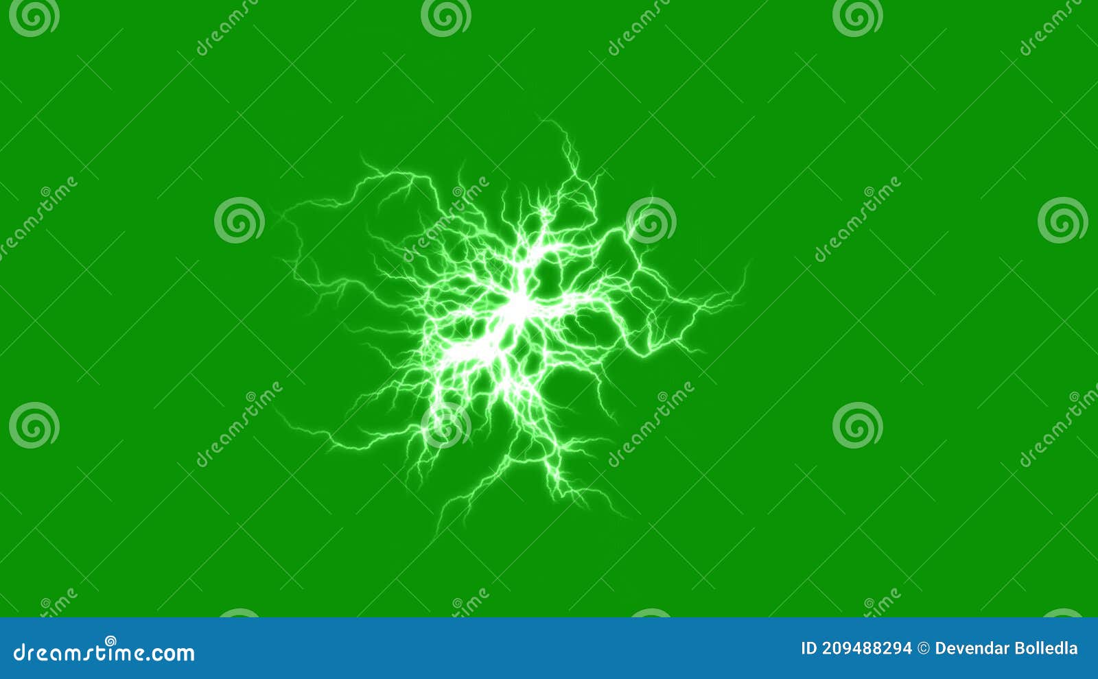 Electric Shock Wave Motion Graphics with Green Screen Background Stock ...