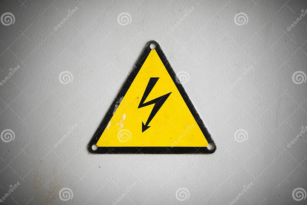 Electric sign stock image. Image of beware, safety, power - 11038781