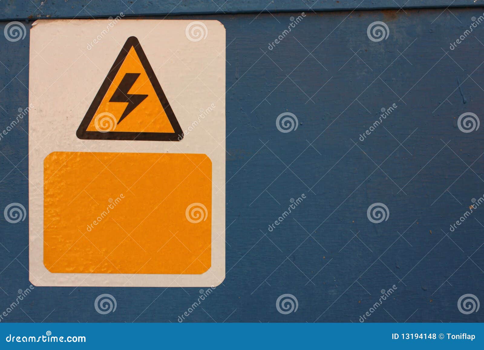 Electric sign: stock photo. Image of orange, writing - 13194148