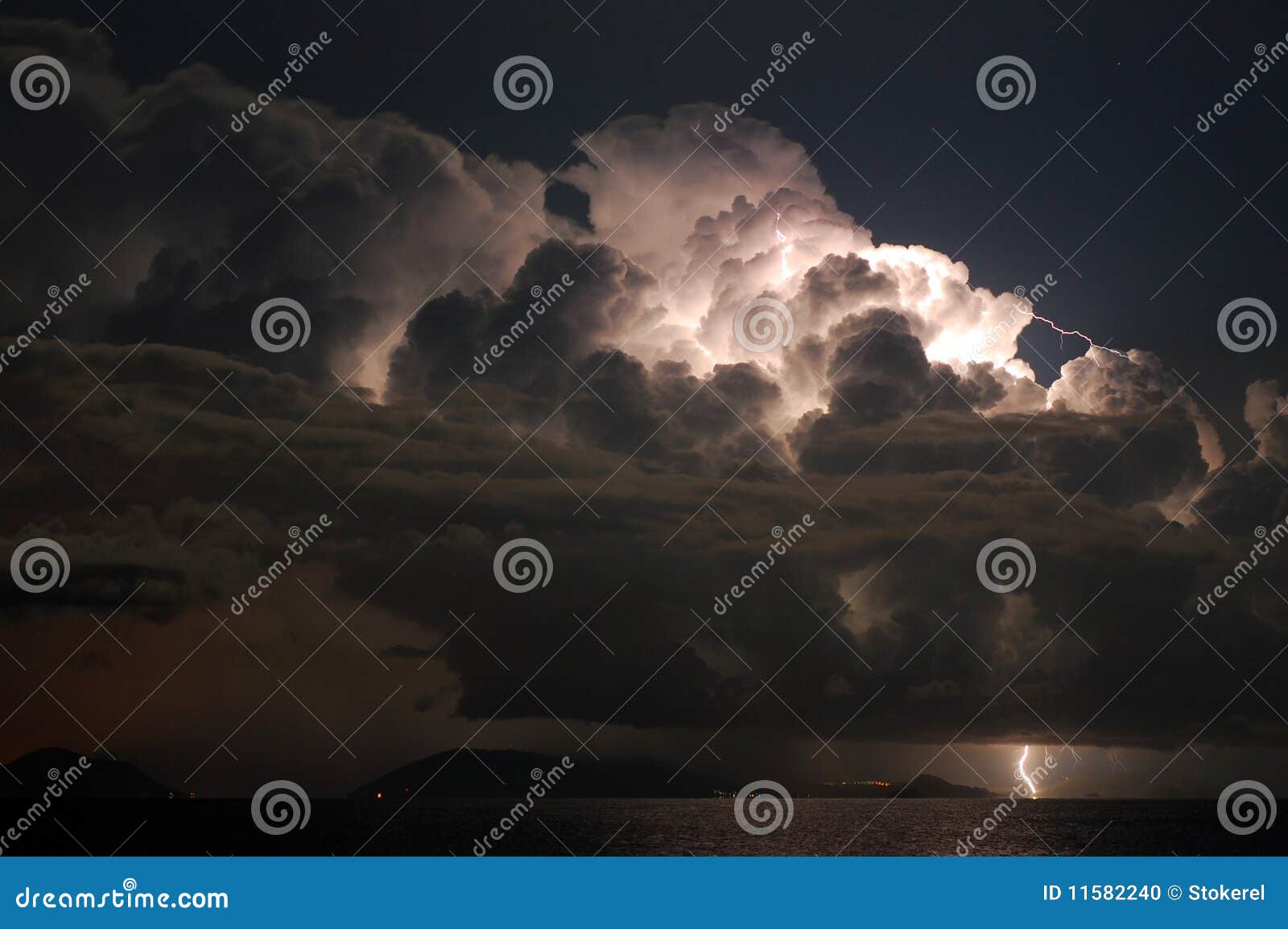 Electric sky stock photo. Image of shore, bolt, thunder - 11582240