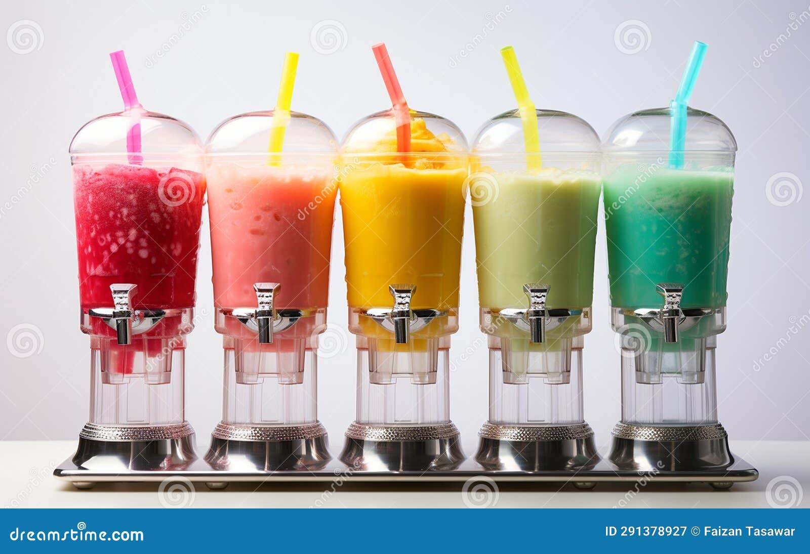 Electric Slushie Machine Against a White Background Generative Ai Stock ...