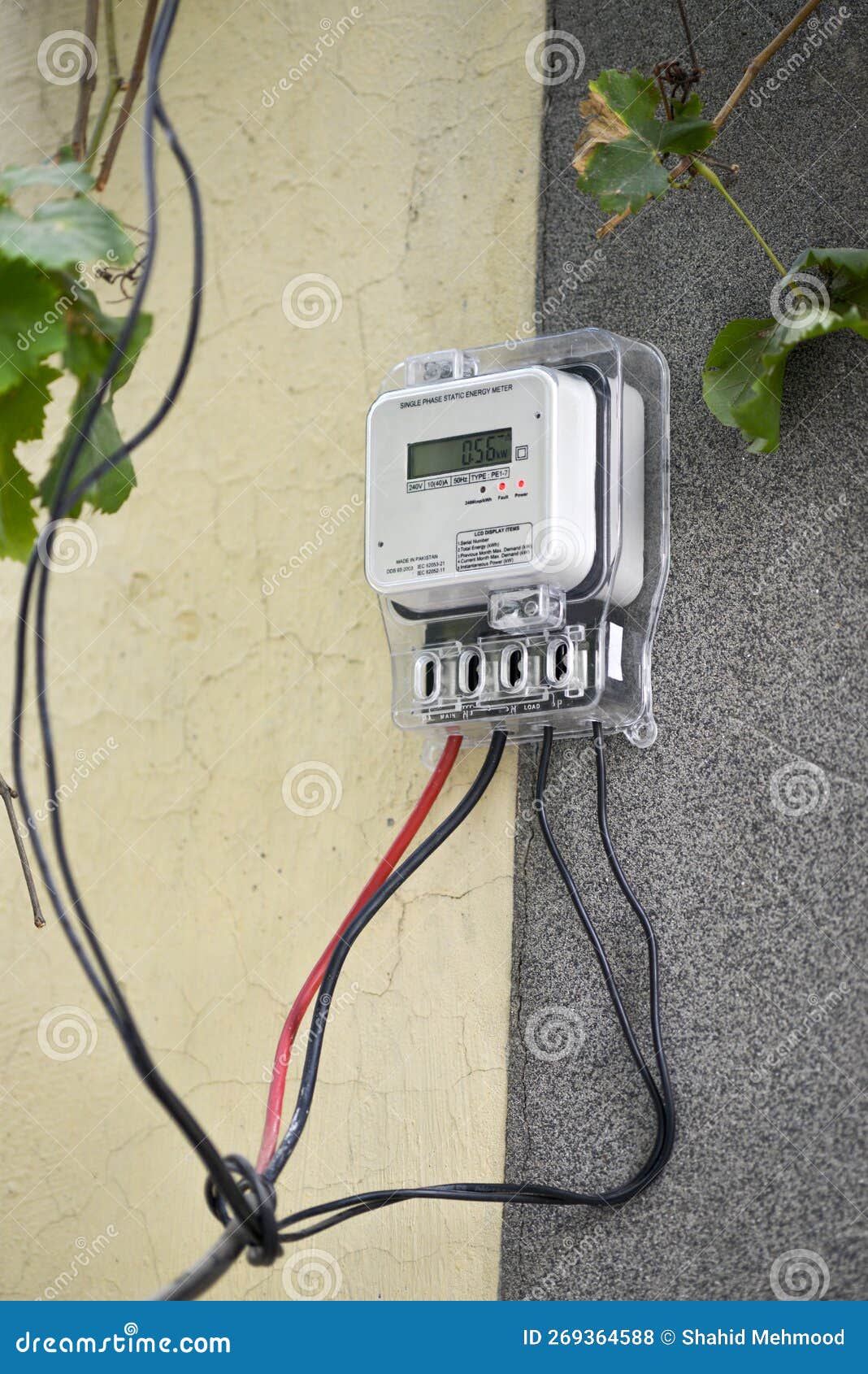 Electric smart meters stock photo. Image of electric - 269364588