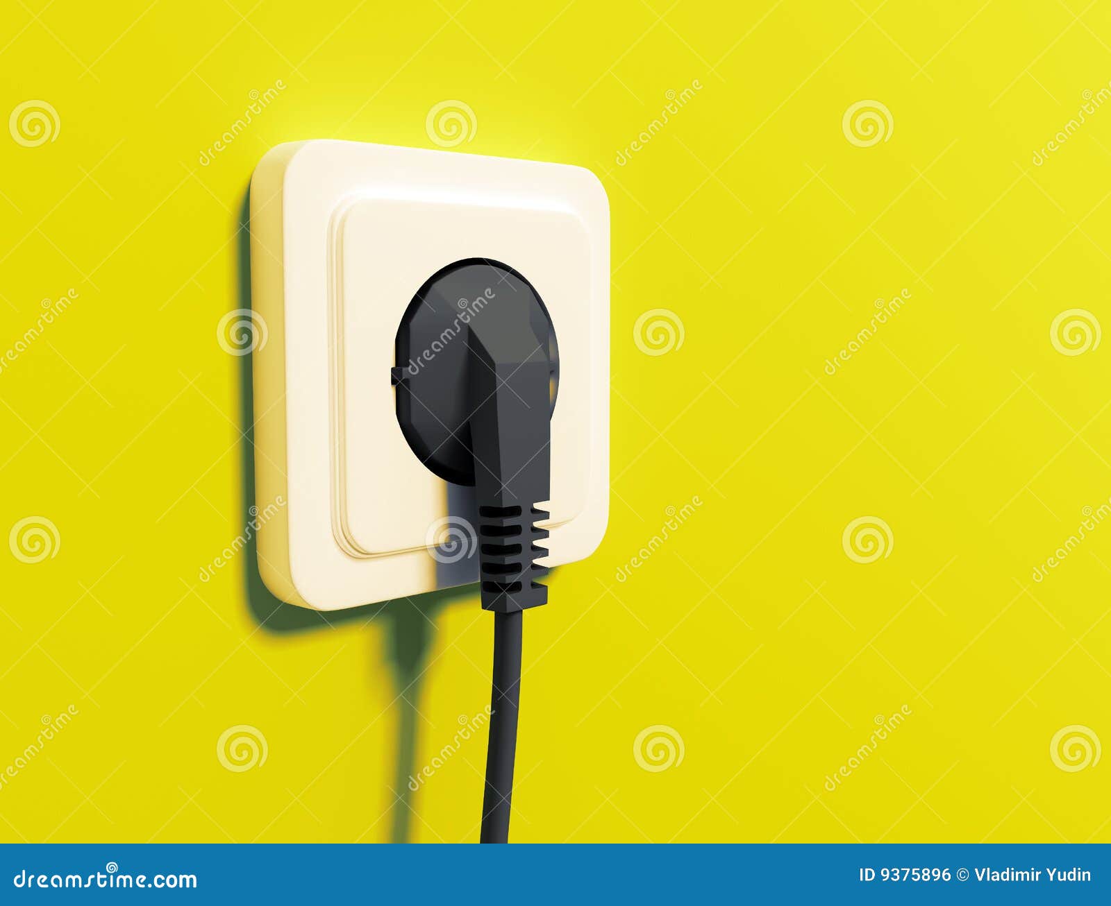 Electric socket stock illustration. Illustration of black - 9375896