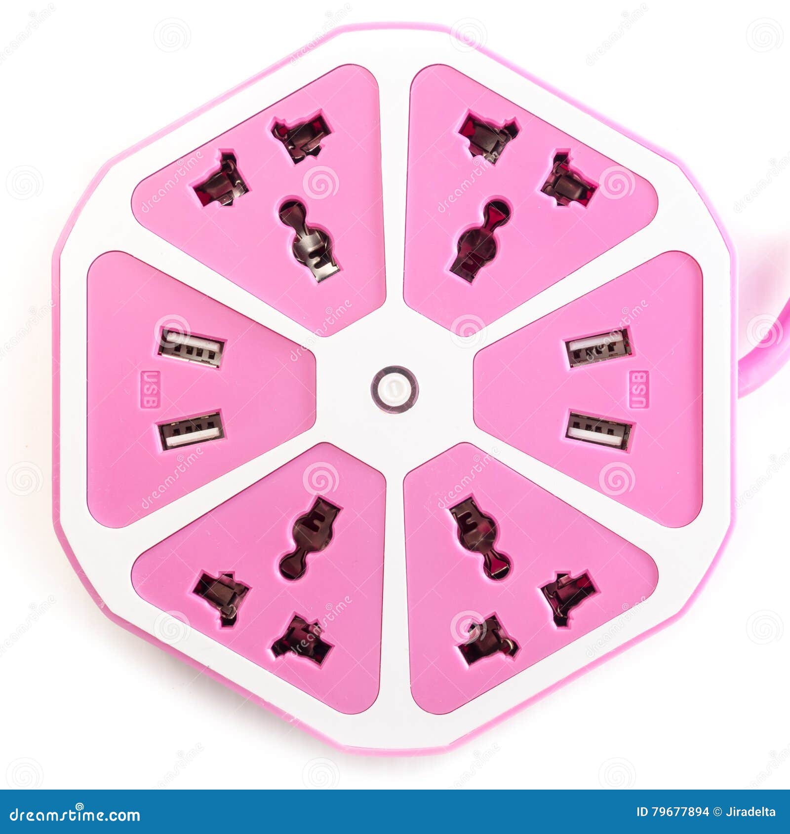 Electric Socket Extension with USB Socket Stock Photo - Image of ...