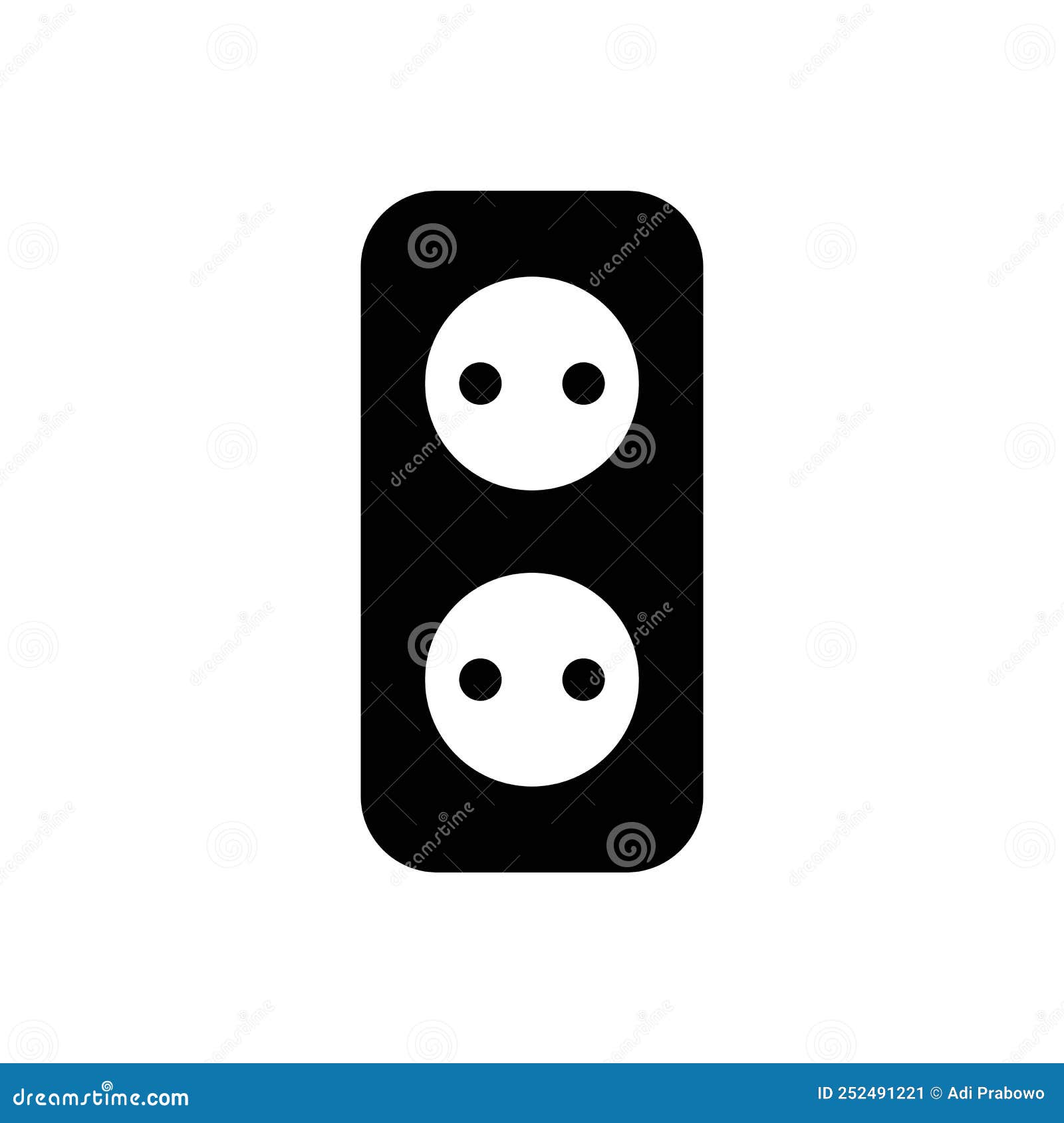 Electric Socket Icon Logo Vector Design Stock Vector - Illustration of ...