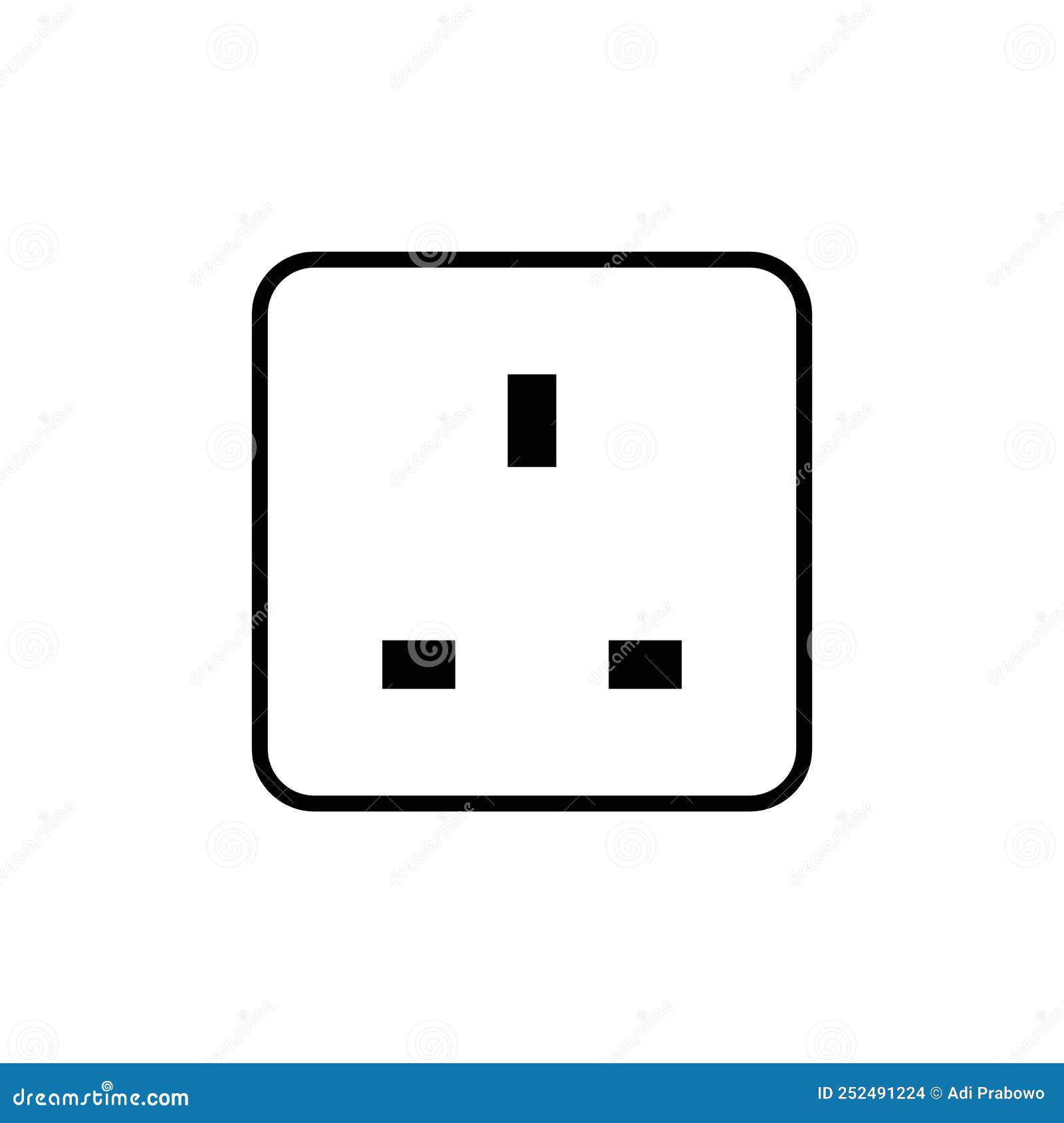 Electric Socket Icon Logo Vector Design Stock Vector - Illustration of ...