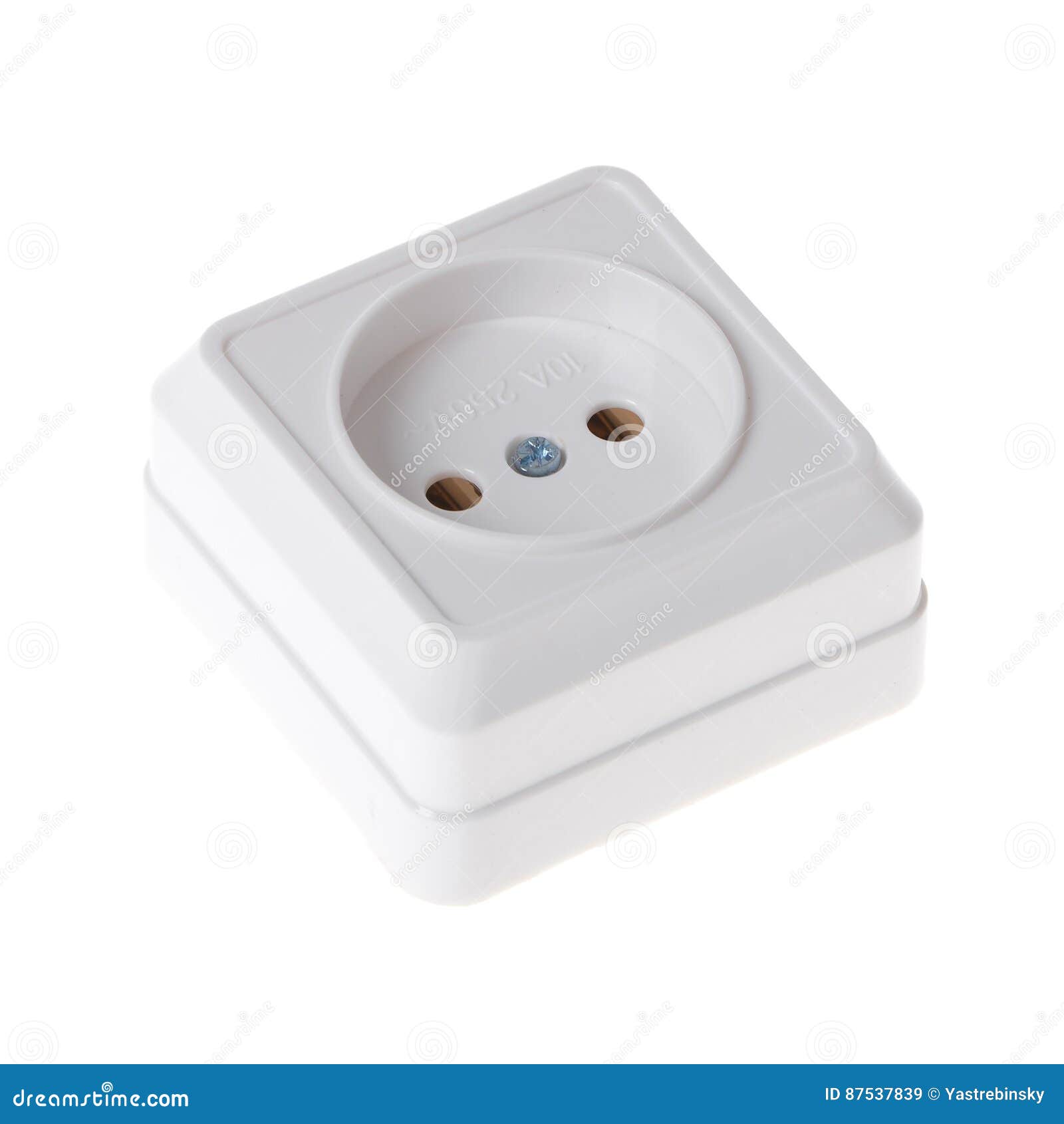 Electric socket isolated stock image. Image of closeup - 87537839