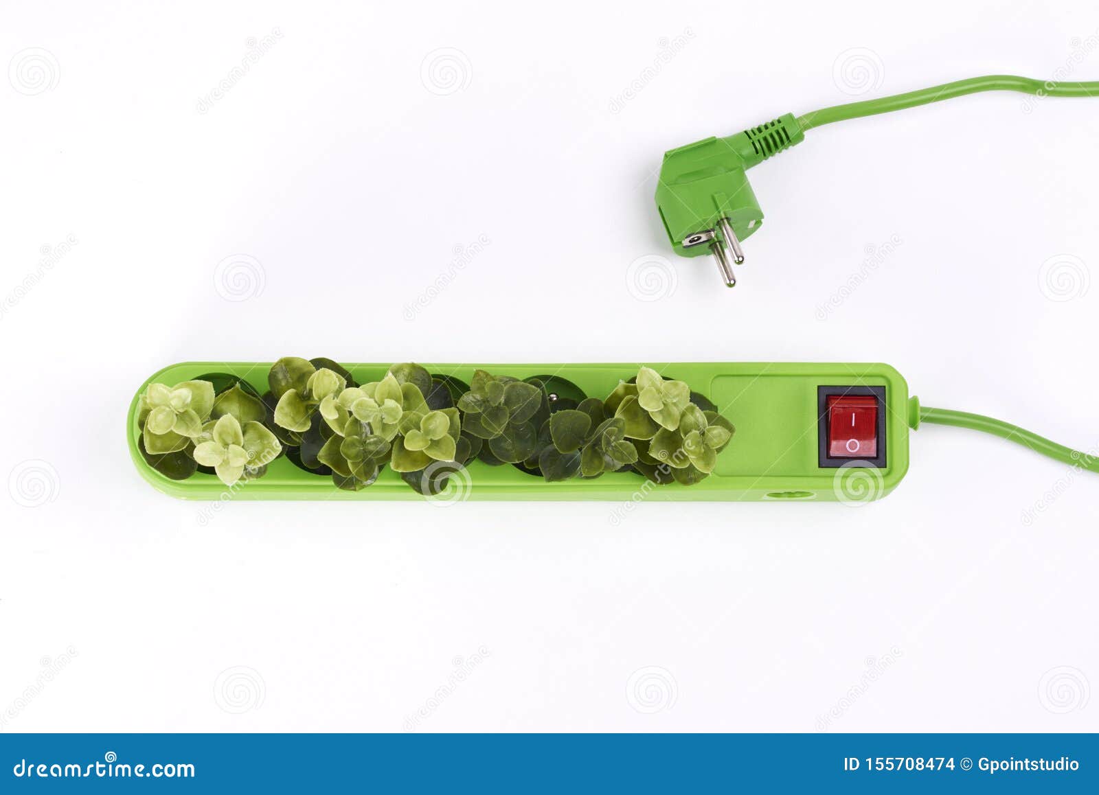 Electric Socket with Plants Stock Photo - Image of lighting, plant ...