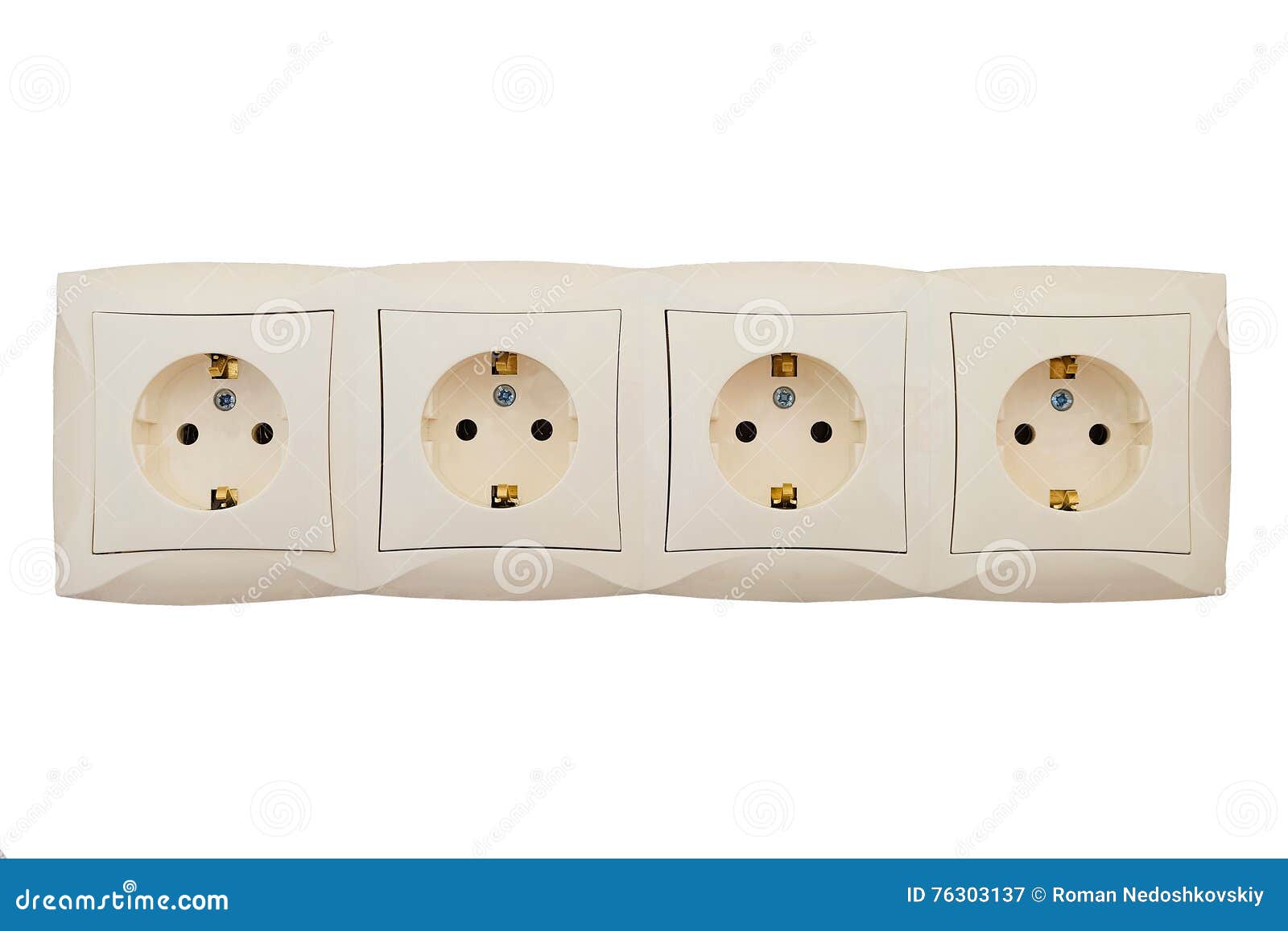 Electric sockets stock image. Image of grounding, electric - 76303137