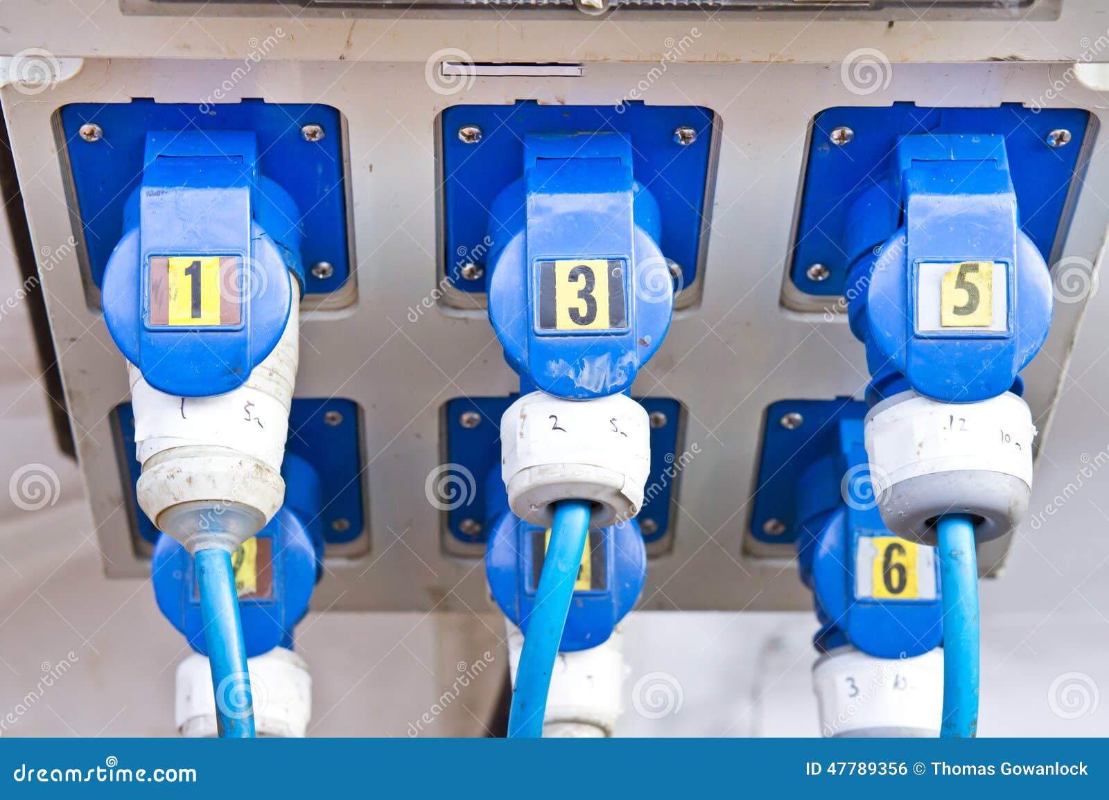 Electric sockets stock photo. Image of industrial, supply - 47789356