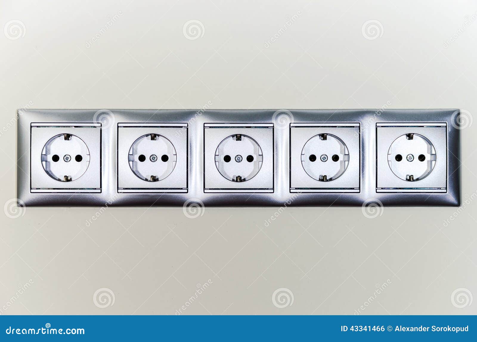 Electric sockets in line stock photo. Image of equipment - 43341466