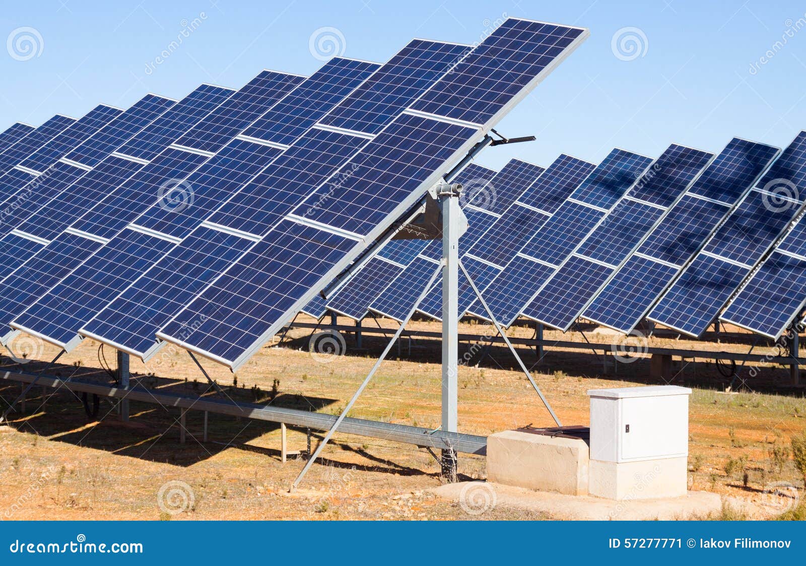 Electric solar panels stock image. Image of charge, innovation - 57277771