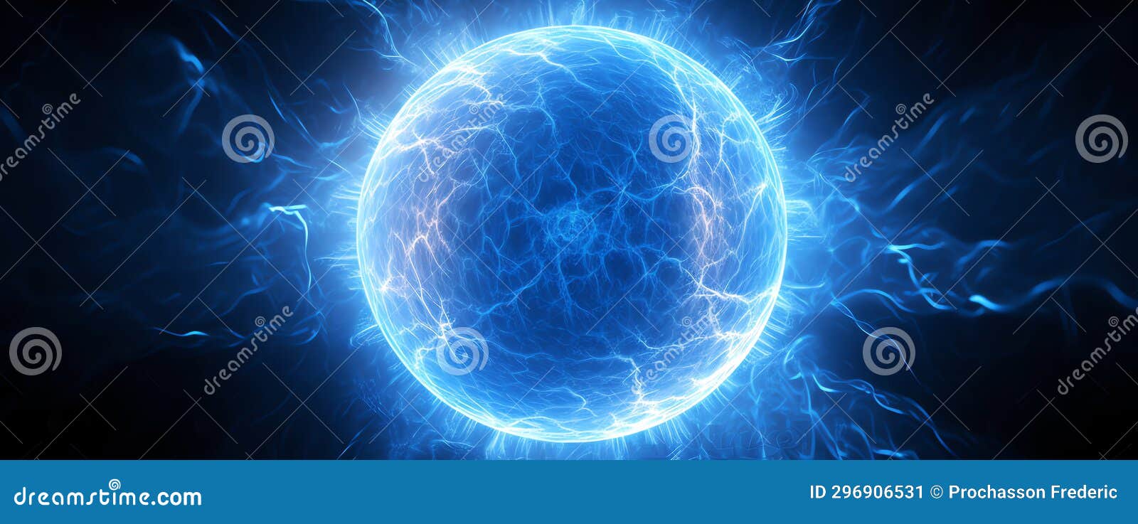 Electric Sphere, AI Generated Stock Image - Image of black, generated ...