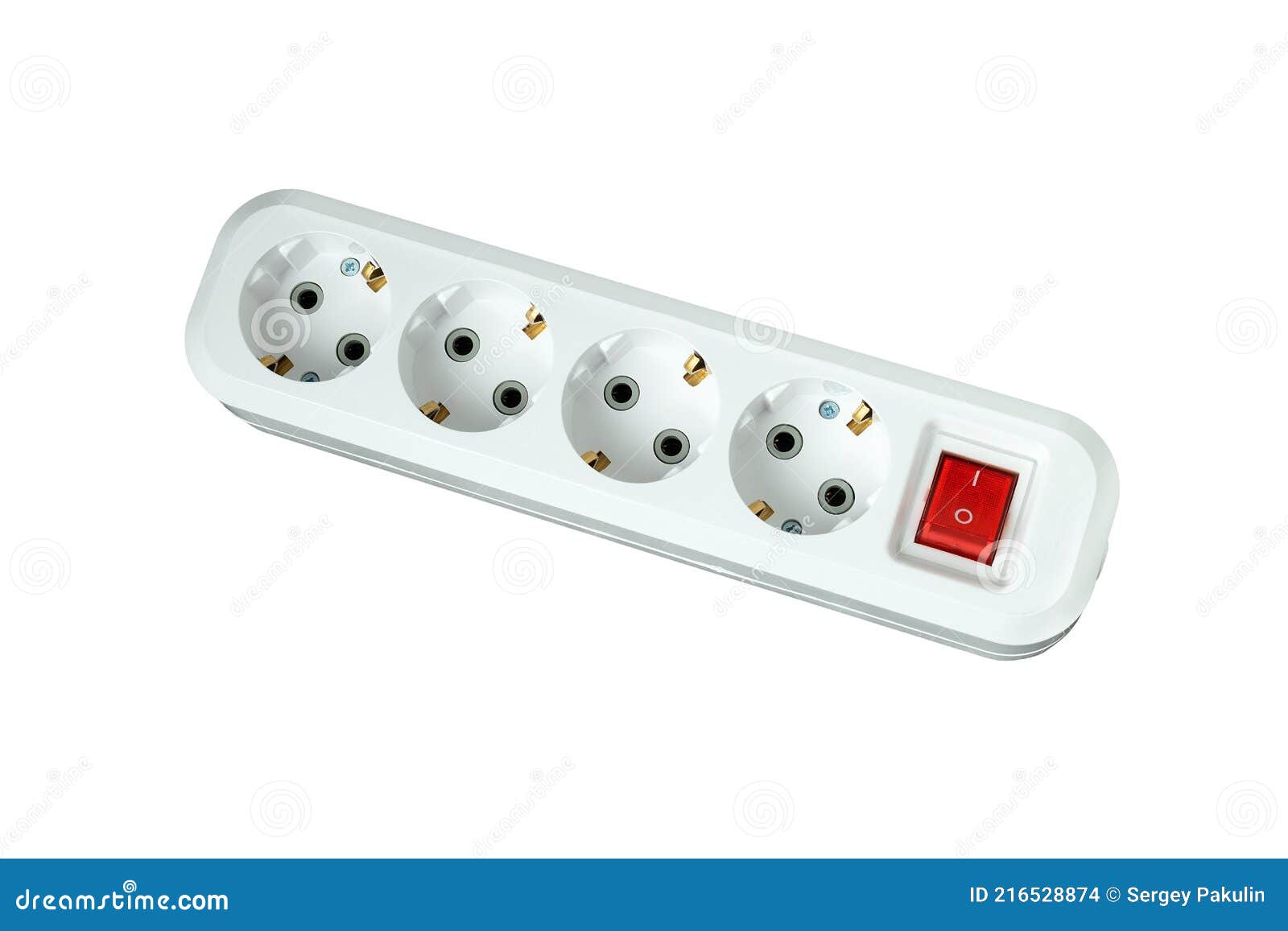 This is an Electric Splitter for Four Outlets with a Power Button ...