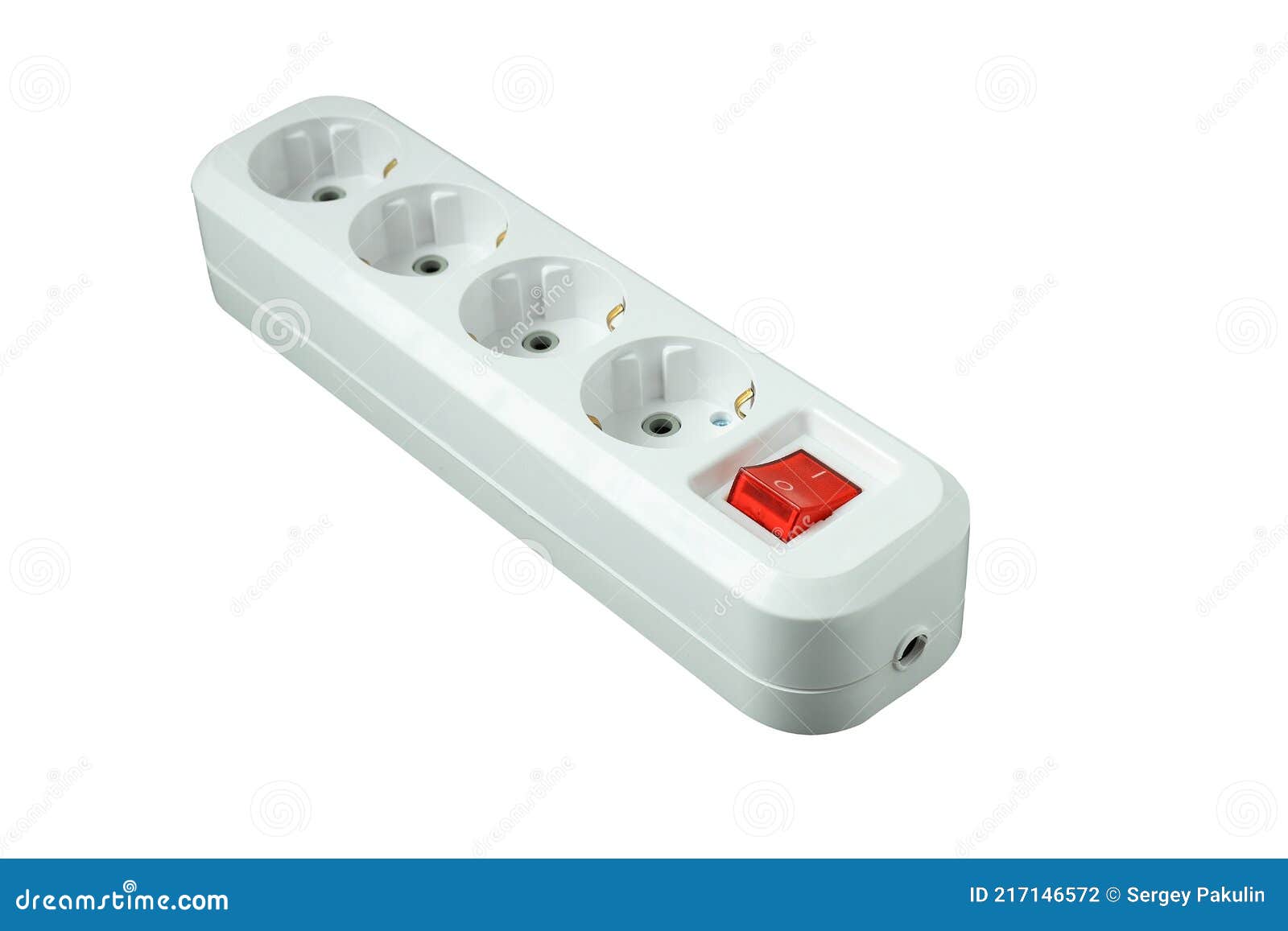 This is an Electric Splitter for Four Outlets with a Power Button ...