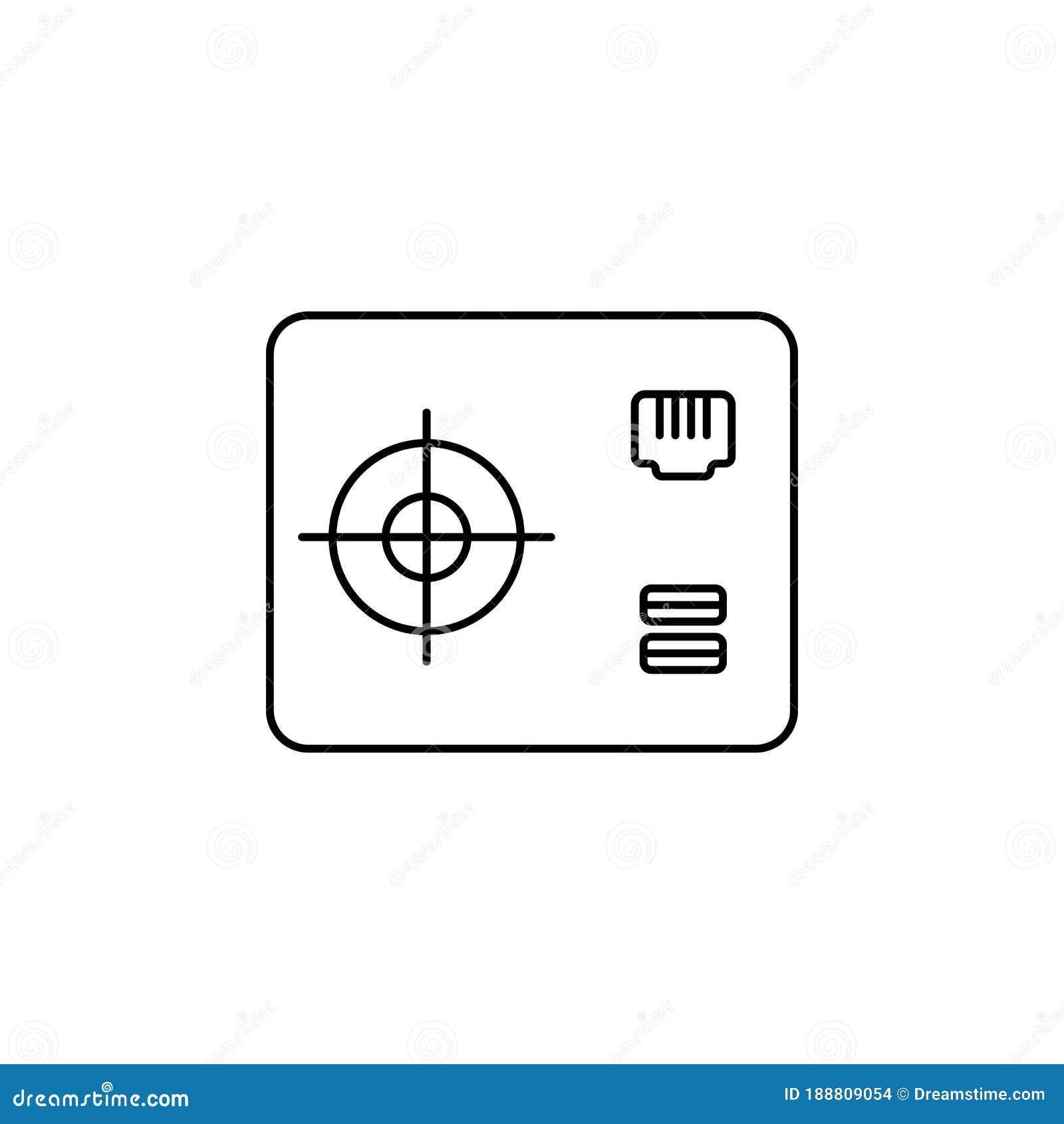Electric Stabilizer Line. Element of Computer Parts for Mobile Concept ...