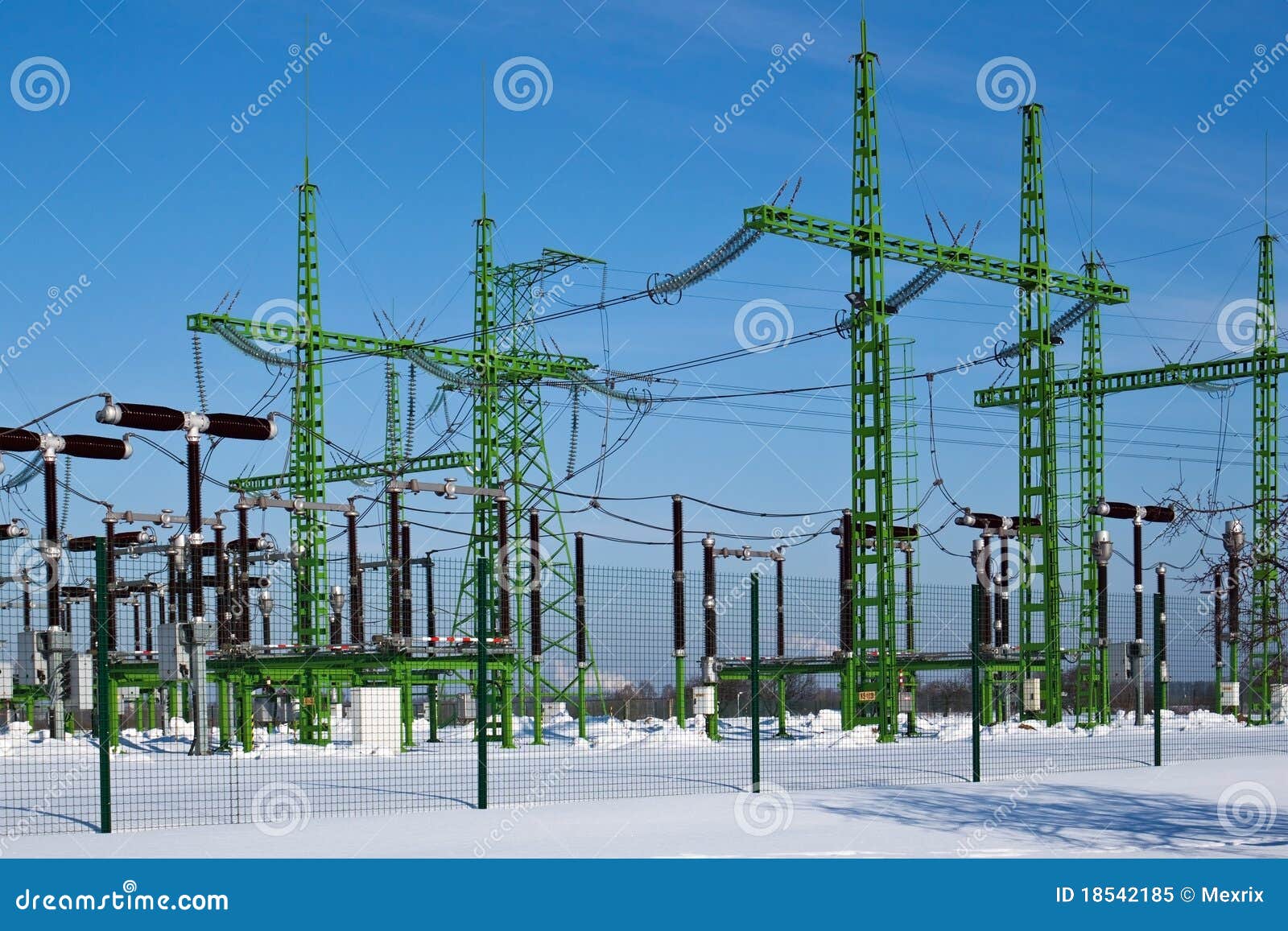 Electric station stock image. Image of industrial, electrical - 18542185