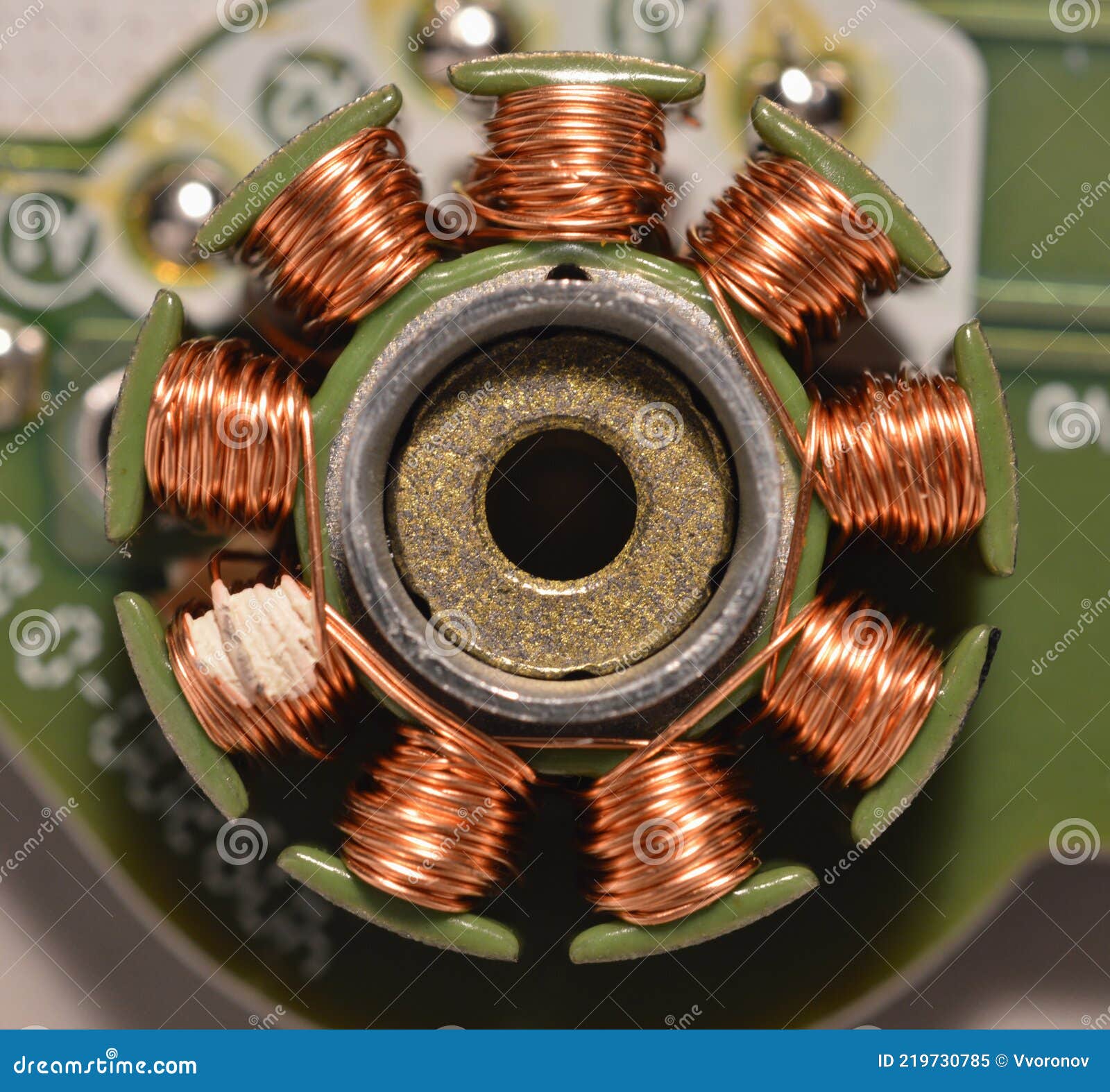 Electric Stator stock image. Image of board, detail - 219730785