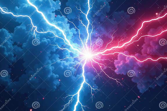 Electric Storm Clash a Hyperrealistic Gaming Confrontation Featuring ...