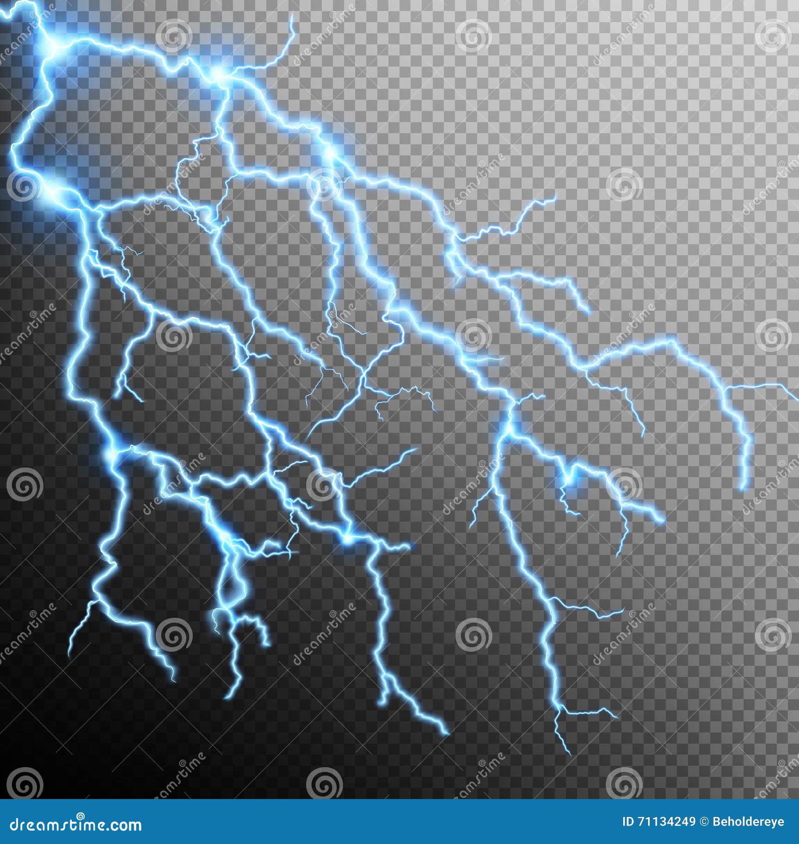 Electric Storm - Lightning Bolt. EPS 10 Stock Vector - Illustration of ...