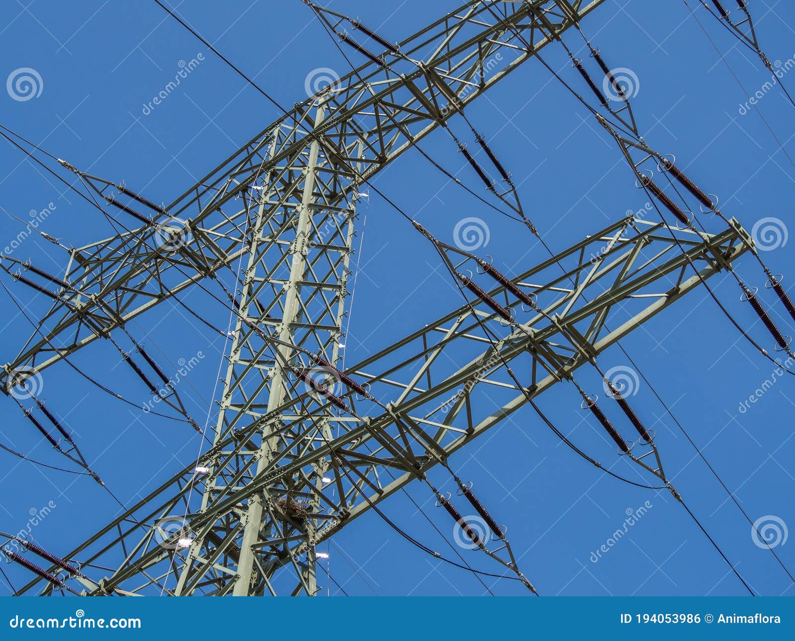 Electric Storm Mast Background Image Stock Photo - Image of mast ...