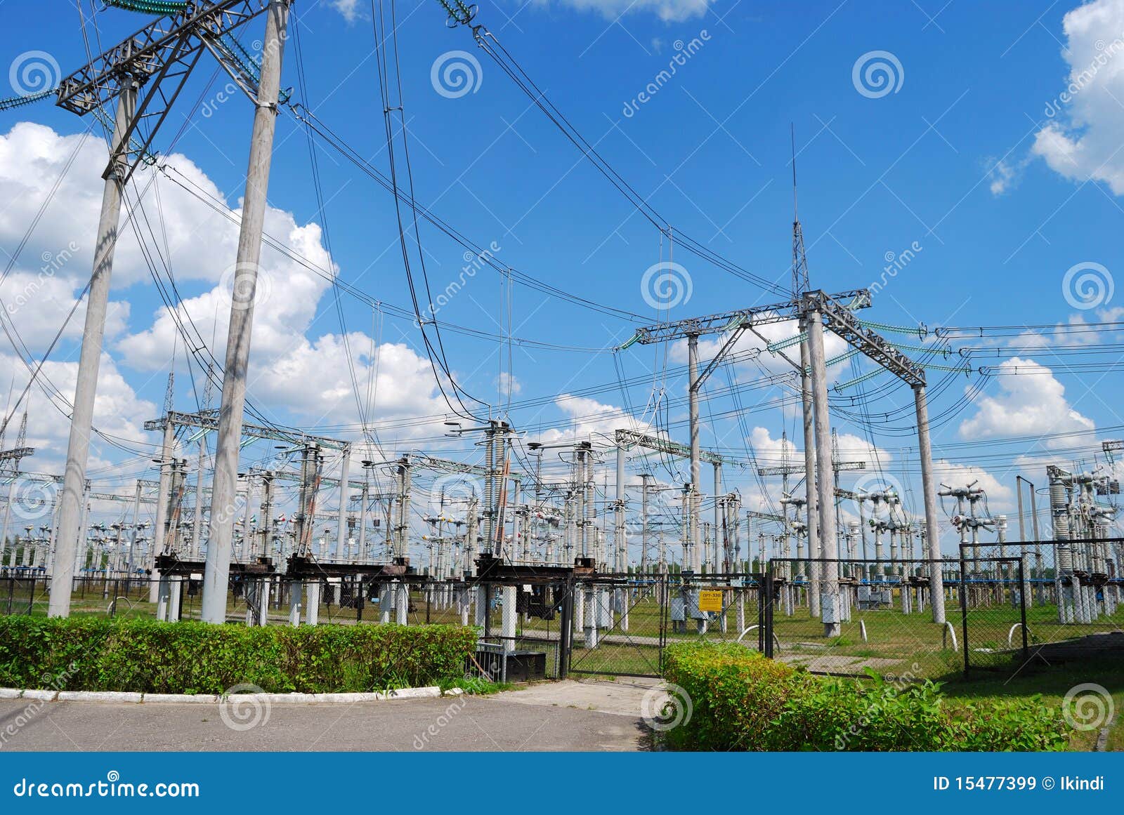Electric substation stock image. Image of device, basic - 15477399