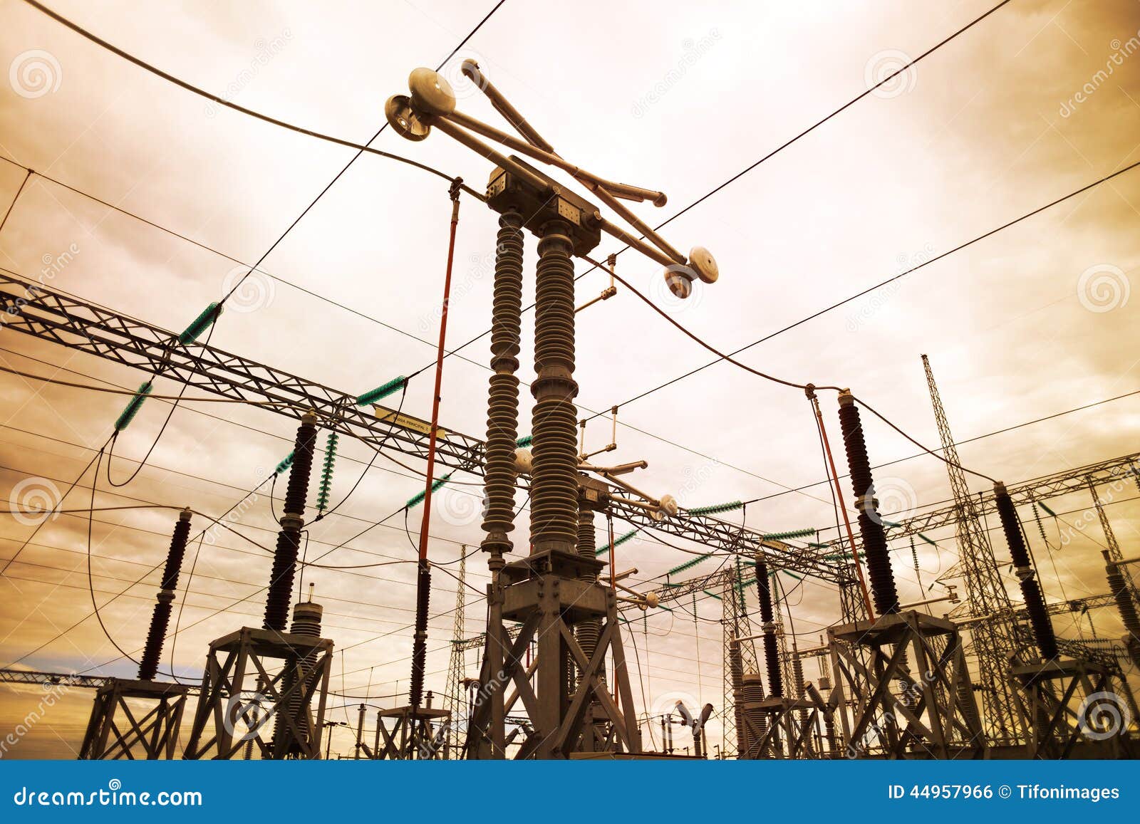 Electric substation stock photo. Image of substation - 44957966