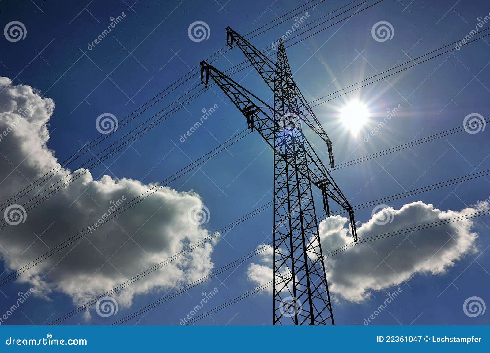 Electric sunpower stock image. Image of germany, high - 22361047