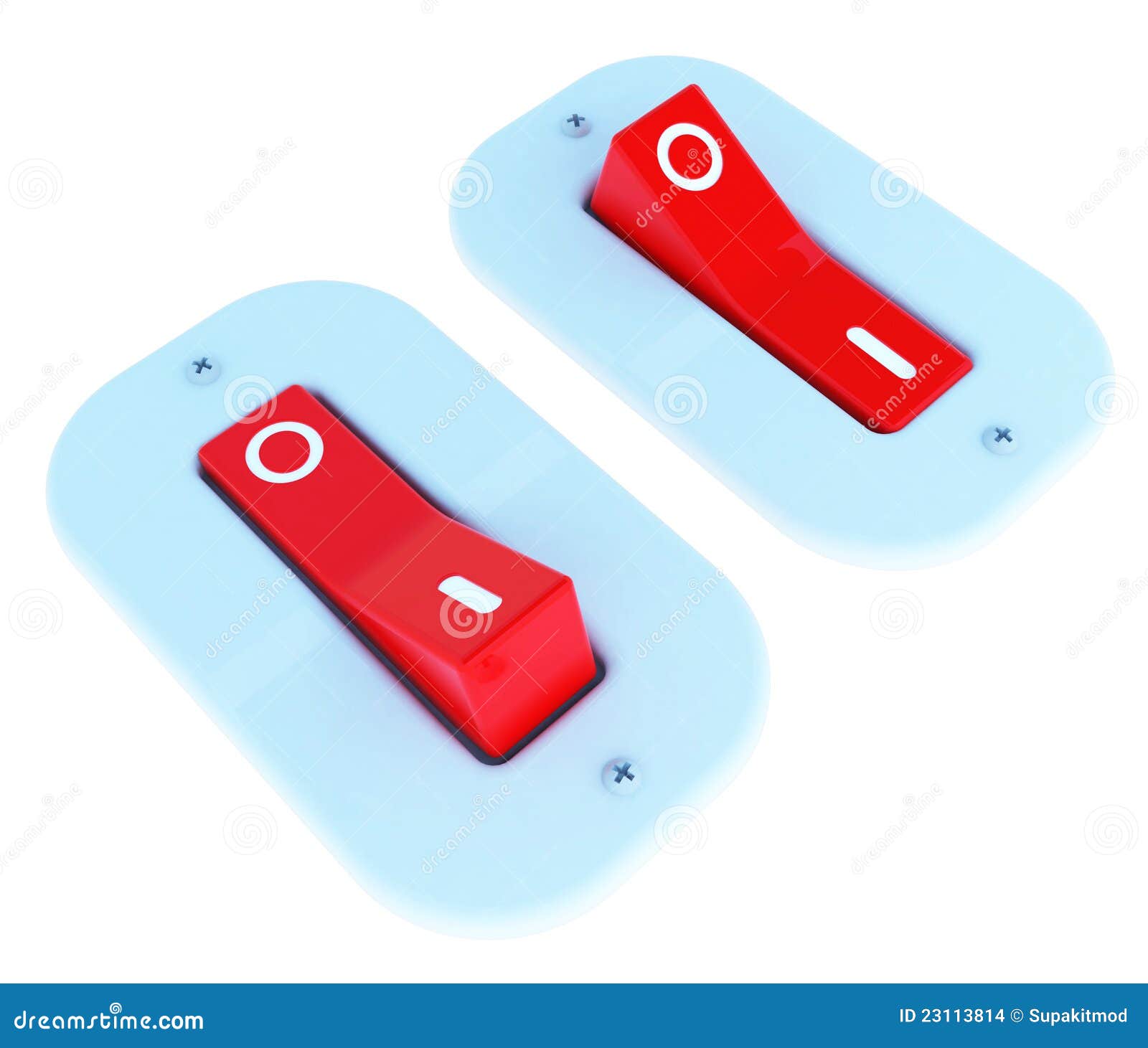 Electric switch stock illustration. Illustration of dimensional - 23113814