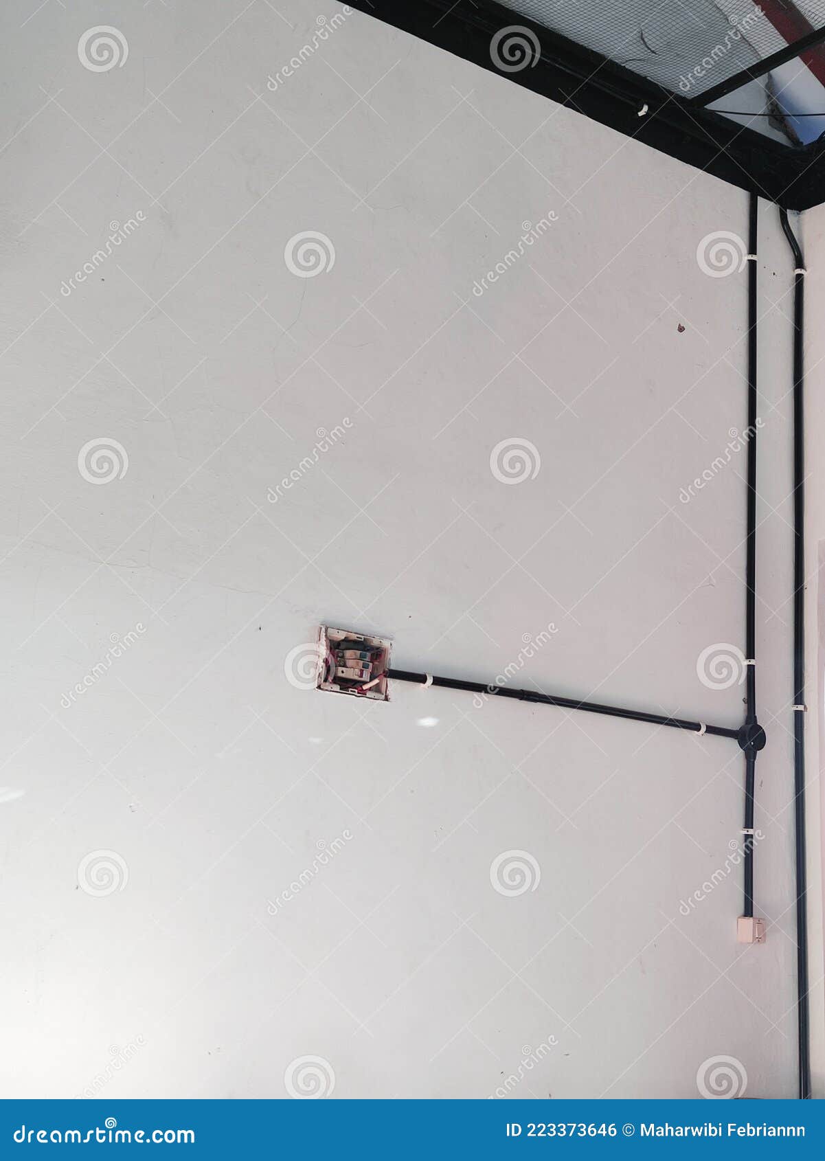 Electric Switch Background and White Wall Stock Photo - Image of switch ...