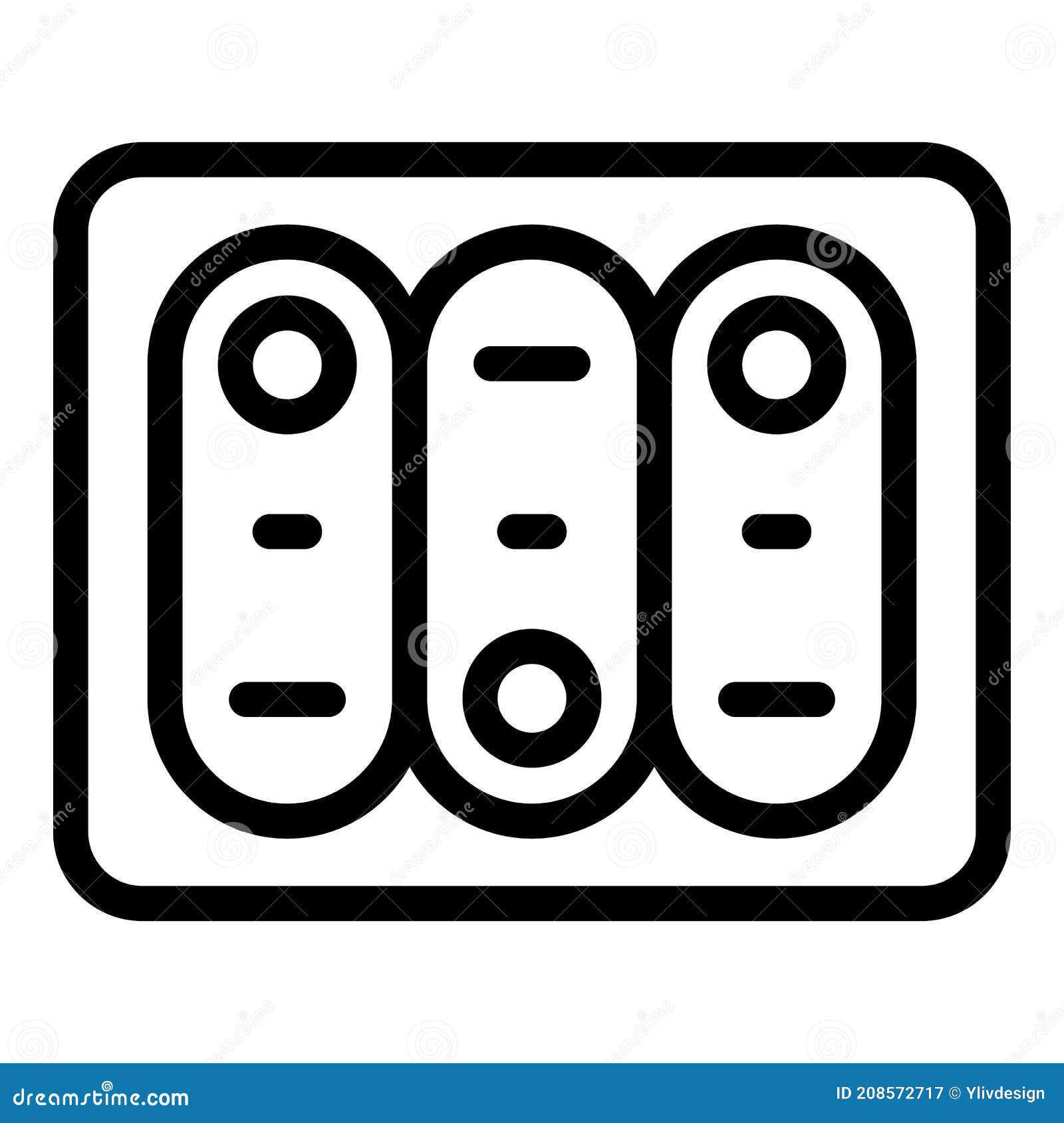Electric Switch Board Icon, Outline Style Stock Vector - Illustration ...