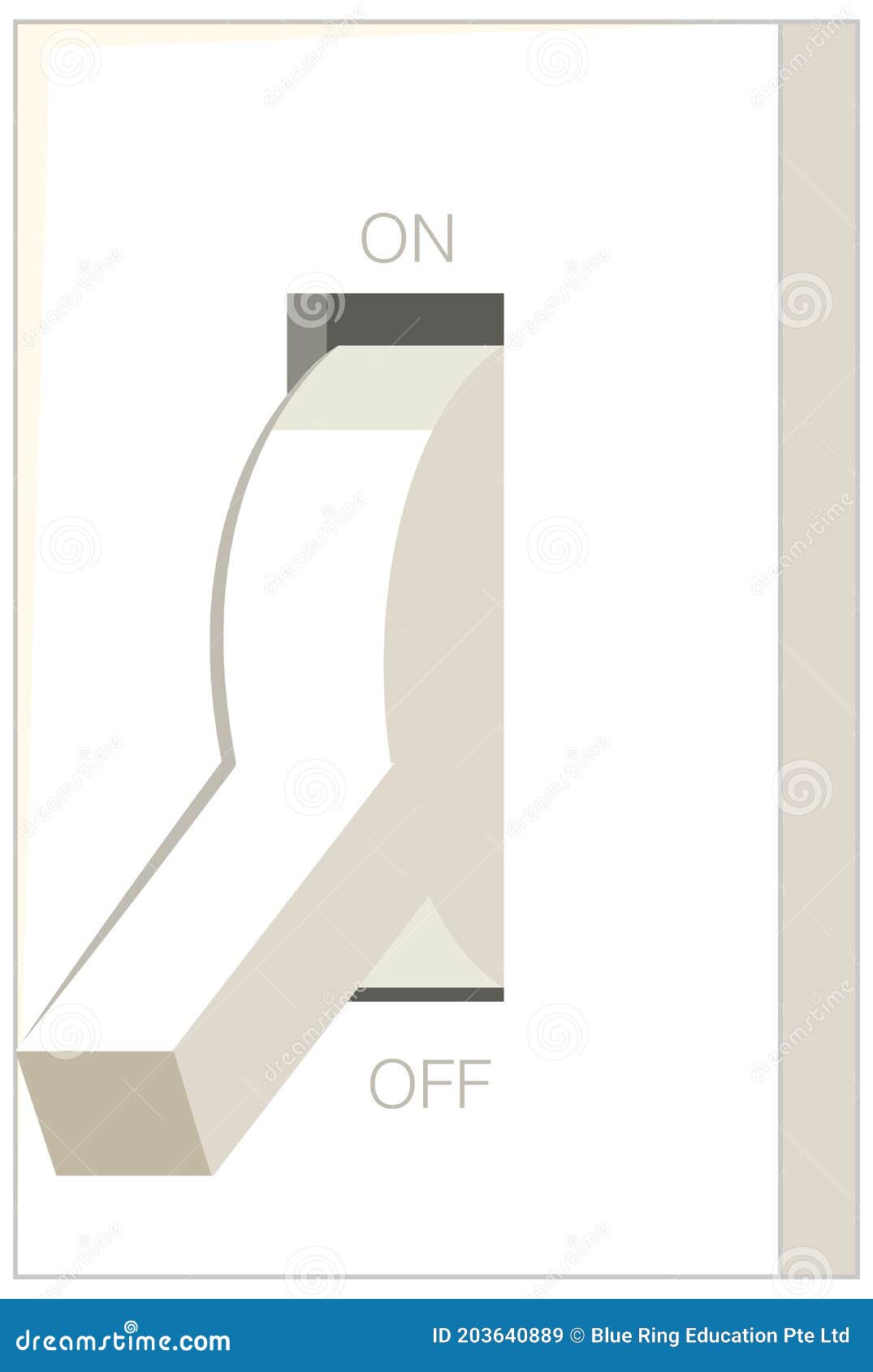 Electric Switch Cartoon Icon Isolated Stock Vector - Illustration of ...