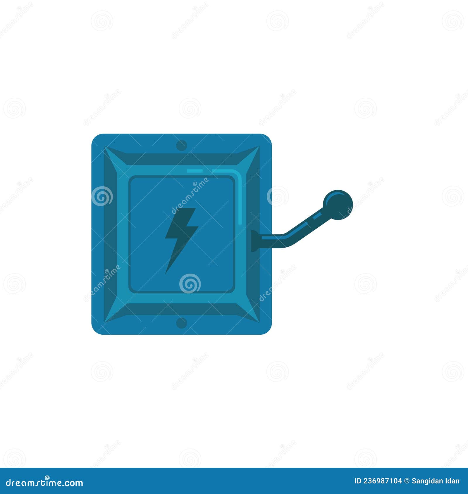Electric Switch Cartoon Vector Icon Element Design Stock Vector ...