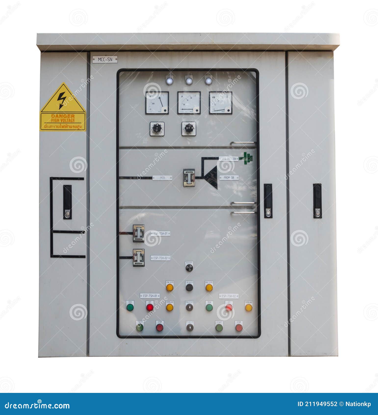Electric Switch Control Cabinet of the Train Station for the Control of ...