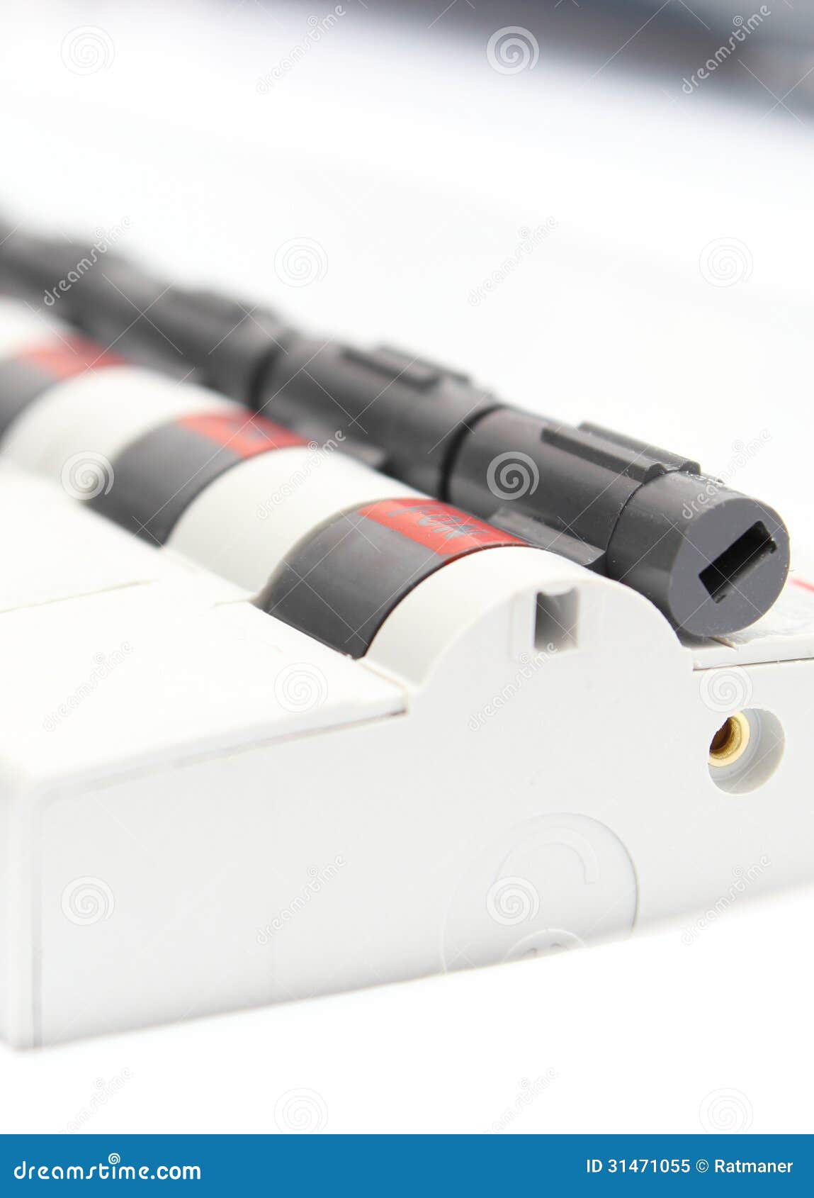 Electric Switch on the Control Panel Stock Image - Image of ...